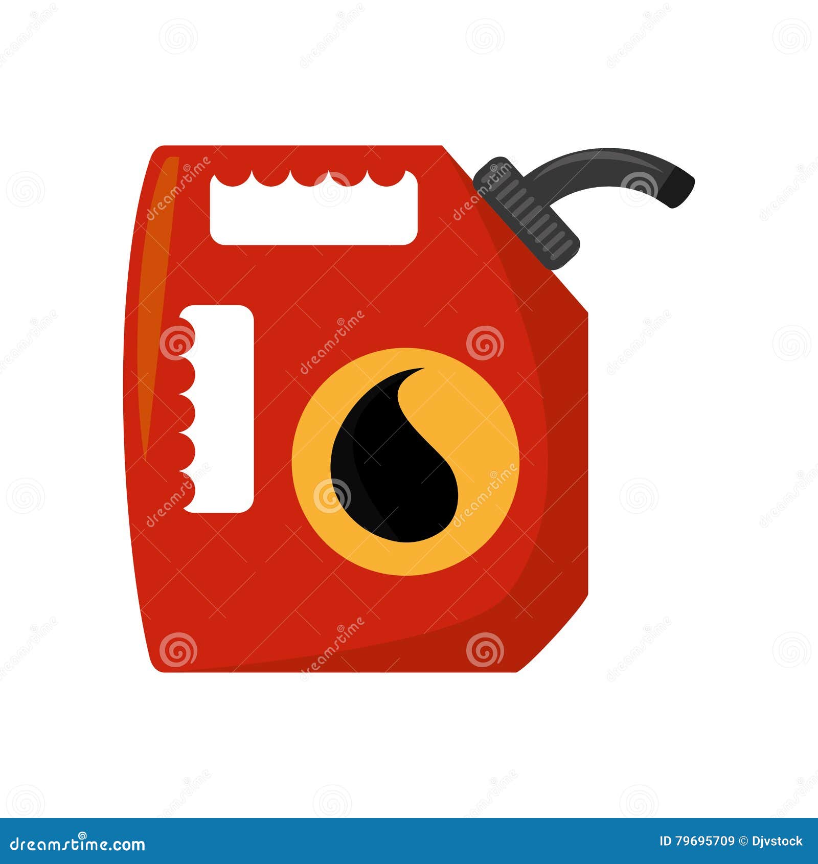 Oil galon isolated icon stock vector. Illustration of symbol - 79695709