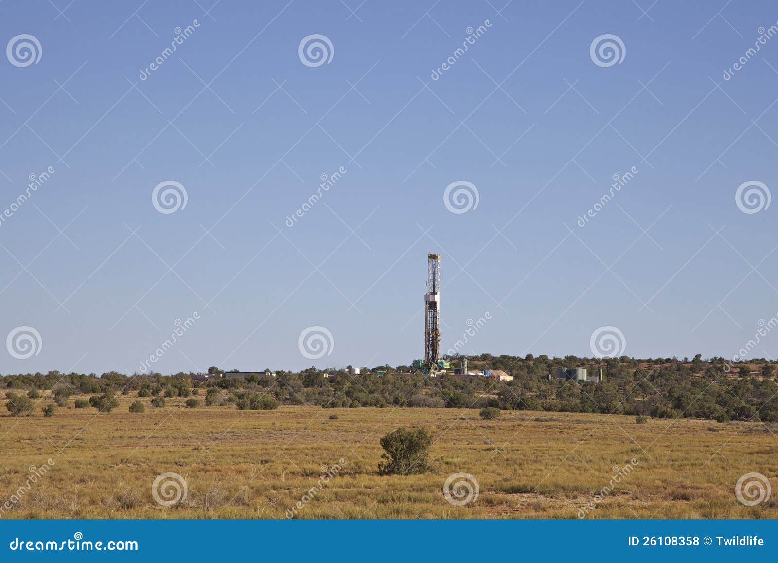 Gas Drilling Rig In Eastern Colorado Plains Royalty-Free Stock Photo ...