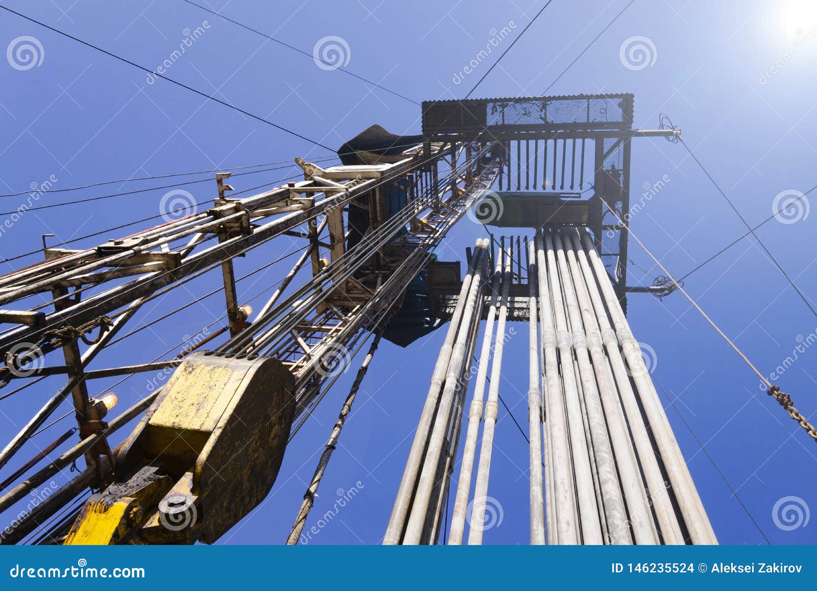 Drilling Rig Onshore Rig Floor Equipment. Stock Image | CartoonDealer ...