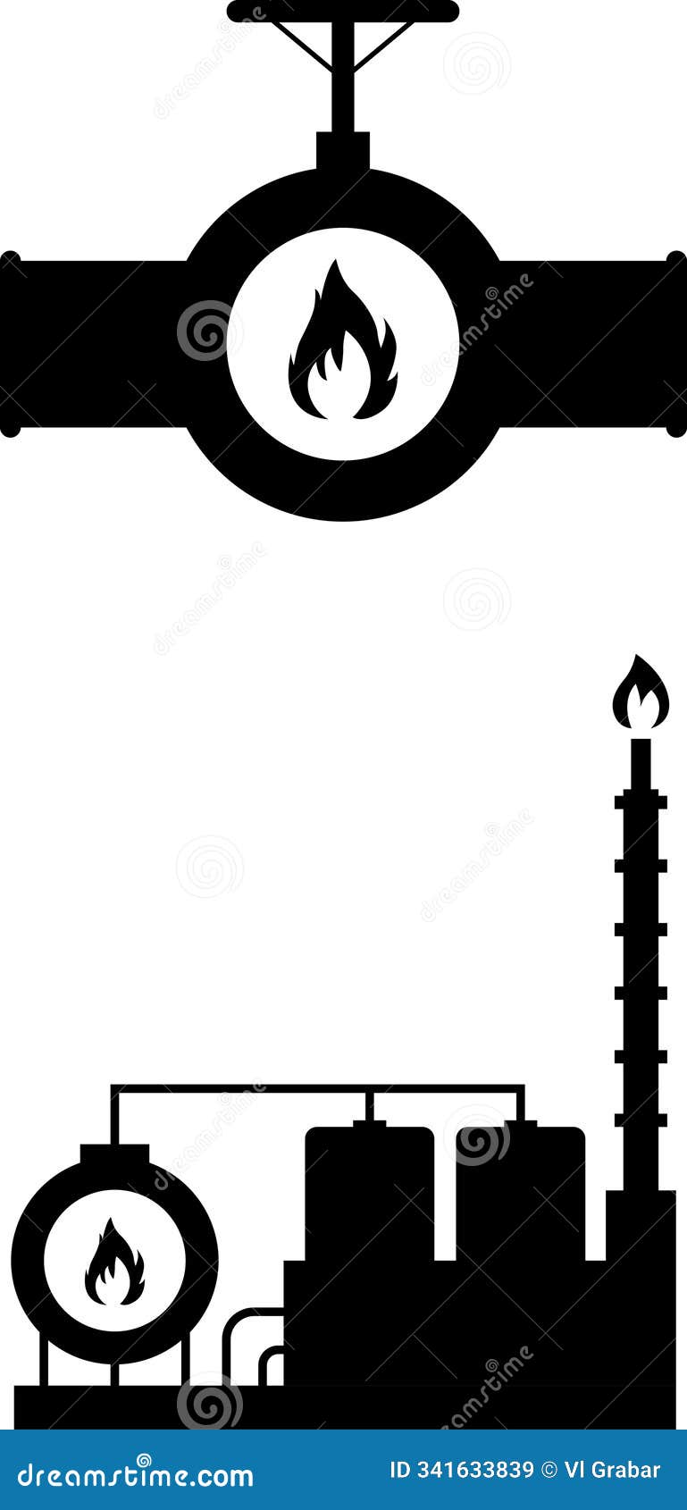 Oil and Gas Extraction Vector Icon. Oil Prices Stock Illustration ...