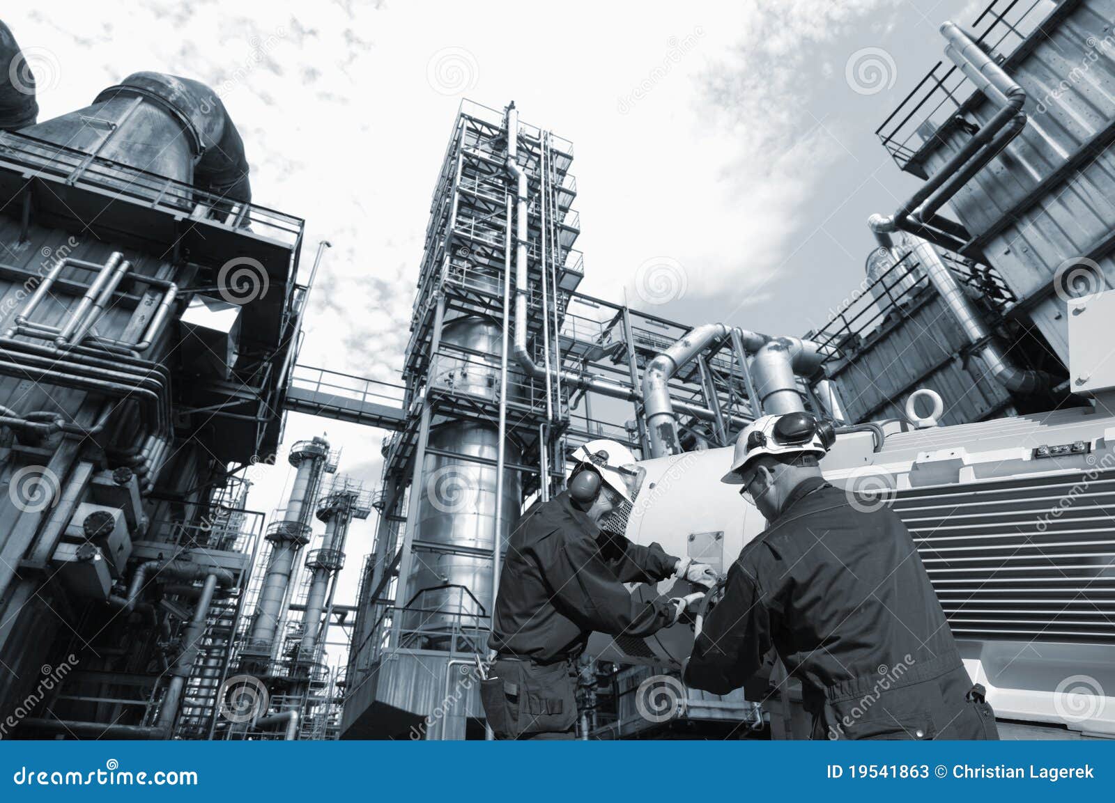 Oil, Gas and Fuel Installation Stock Image - Image of petrochemical ...