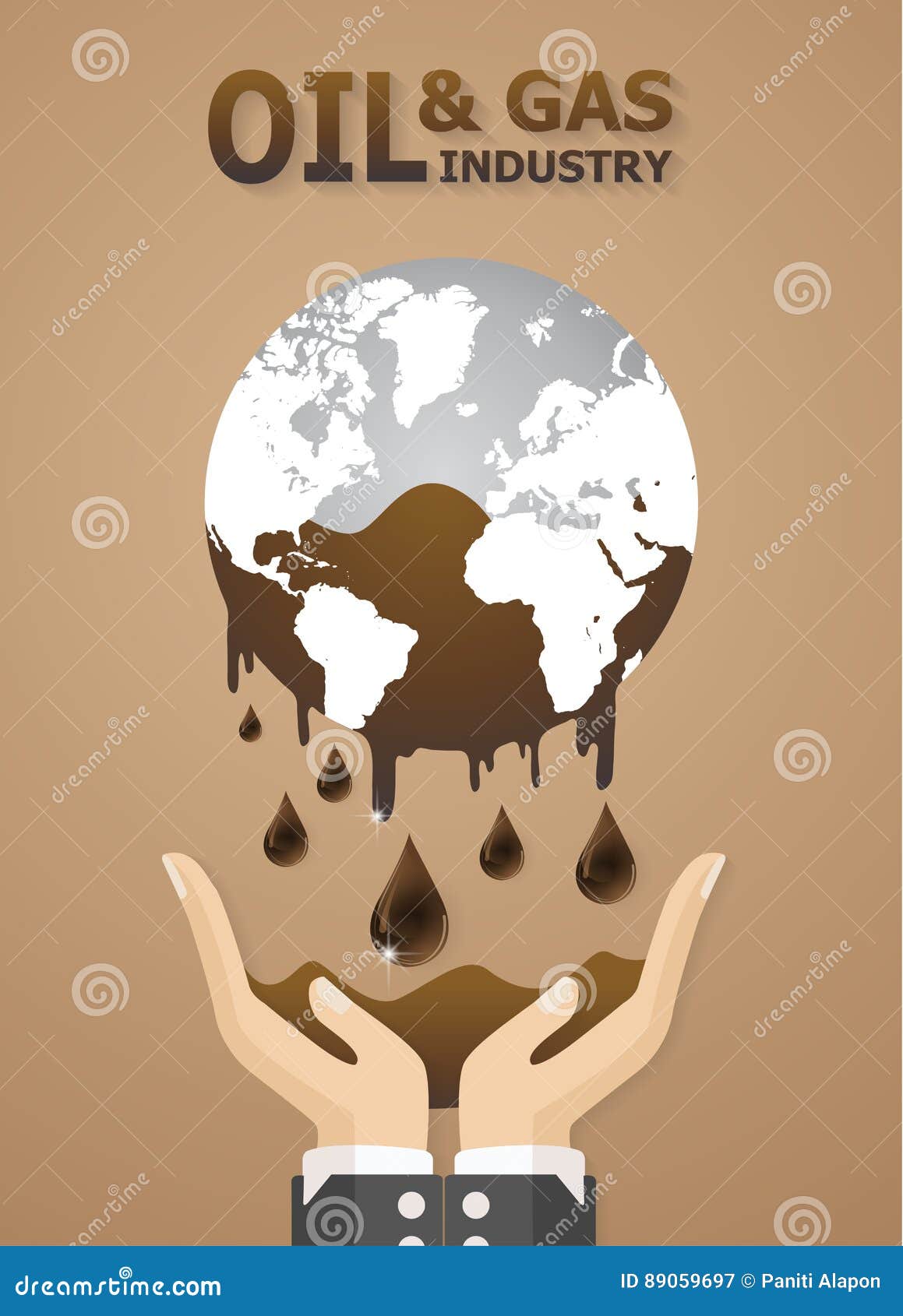 Oil and Gas Industry Concept, Extraction, Processing Stock Vector ...