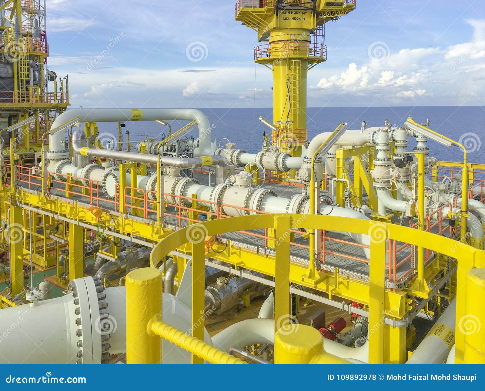 Offshore. Oil and Gas Industry. Stock Photo - Image of insurance ...