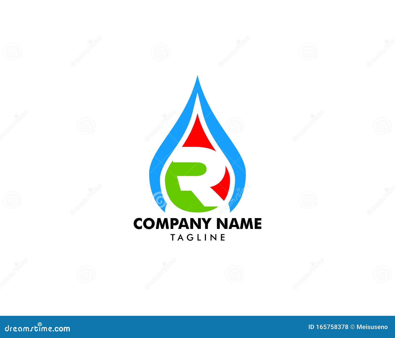 Oil and Gas Initial Letter R Logo Design Stock Vector - Illustration of ...