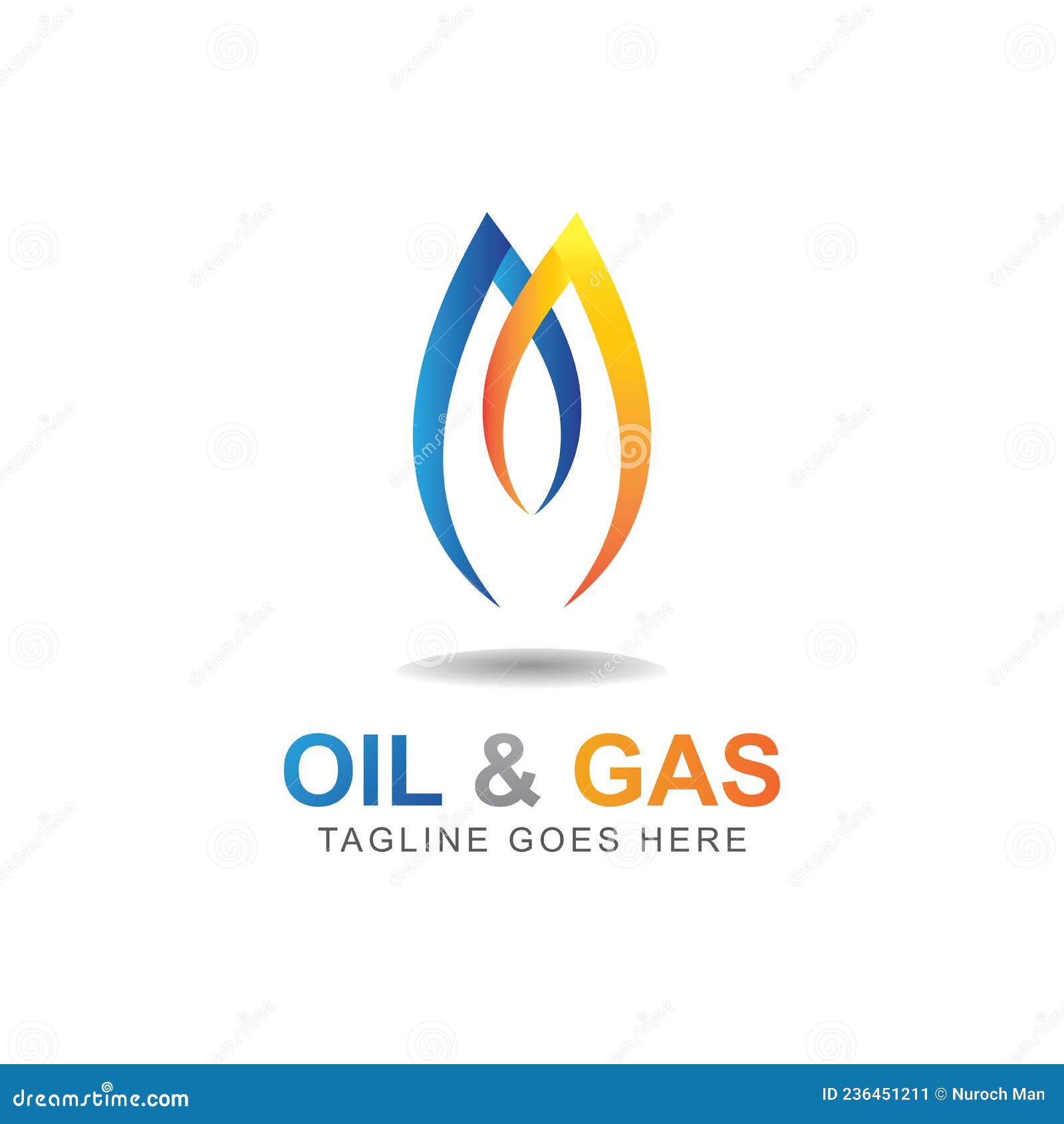Oil and Gas Logo Design Vector Template. Stock Vector - Illustration of ...