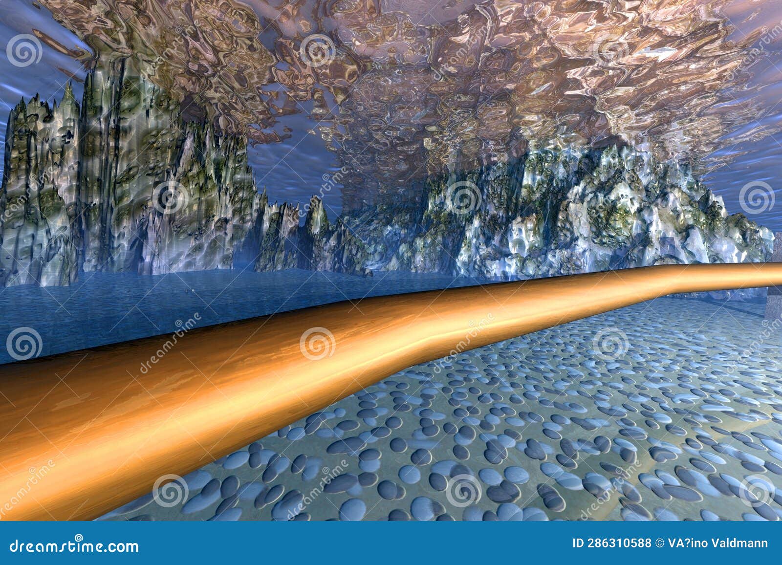 Oil or Gas Pipeline from the Seabed Stock Photo - Image of engineering ...