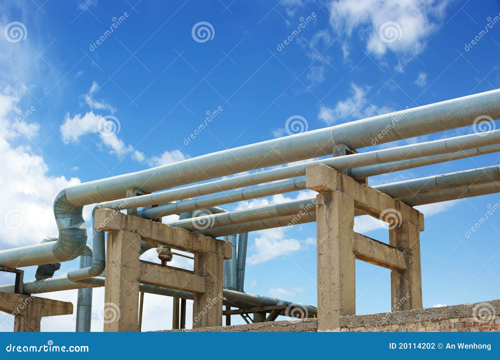 Oil and gas pipelines stock photo. Image of pipelines - 20114202