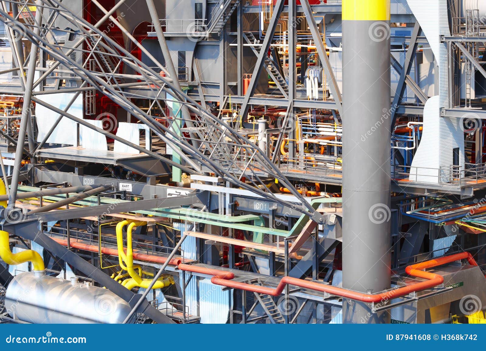 Oil and Gas Platform Model Scale. Energy Industry Stock Photo - Image ...