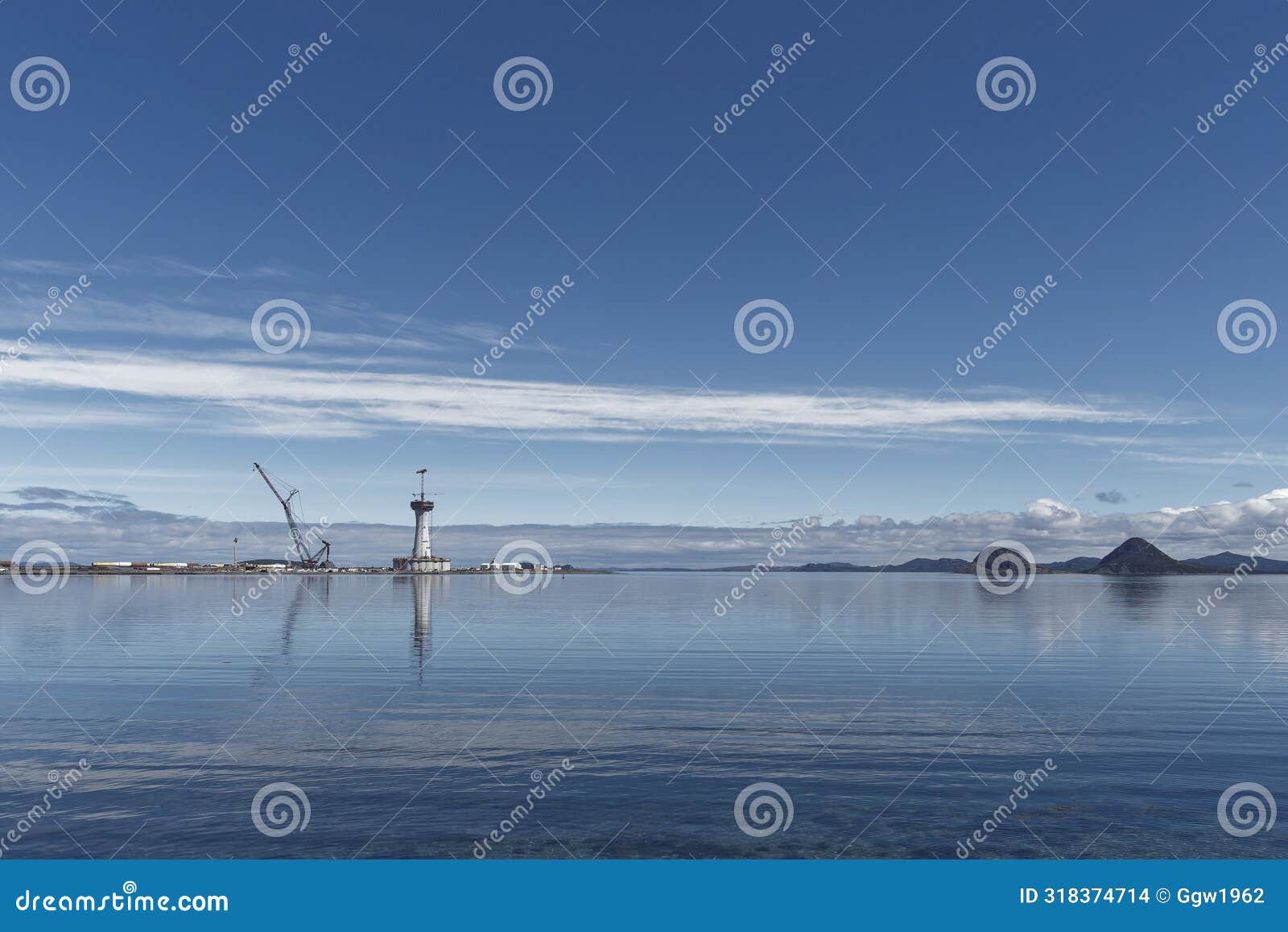 Oil and Gas Platform Under Construction Stock Photo - Image of ...