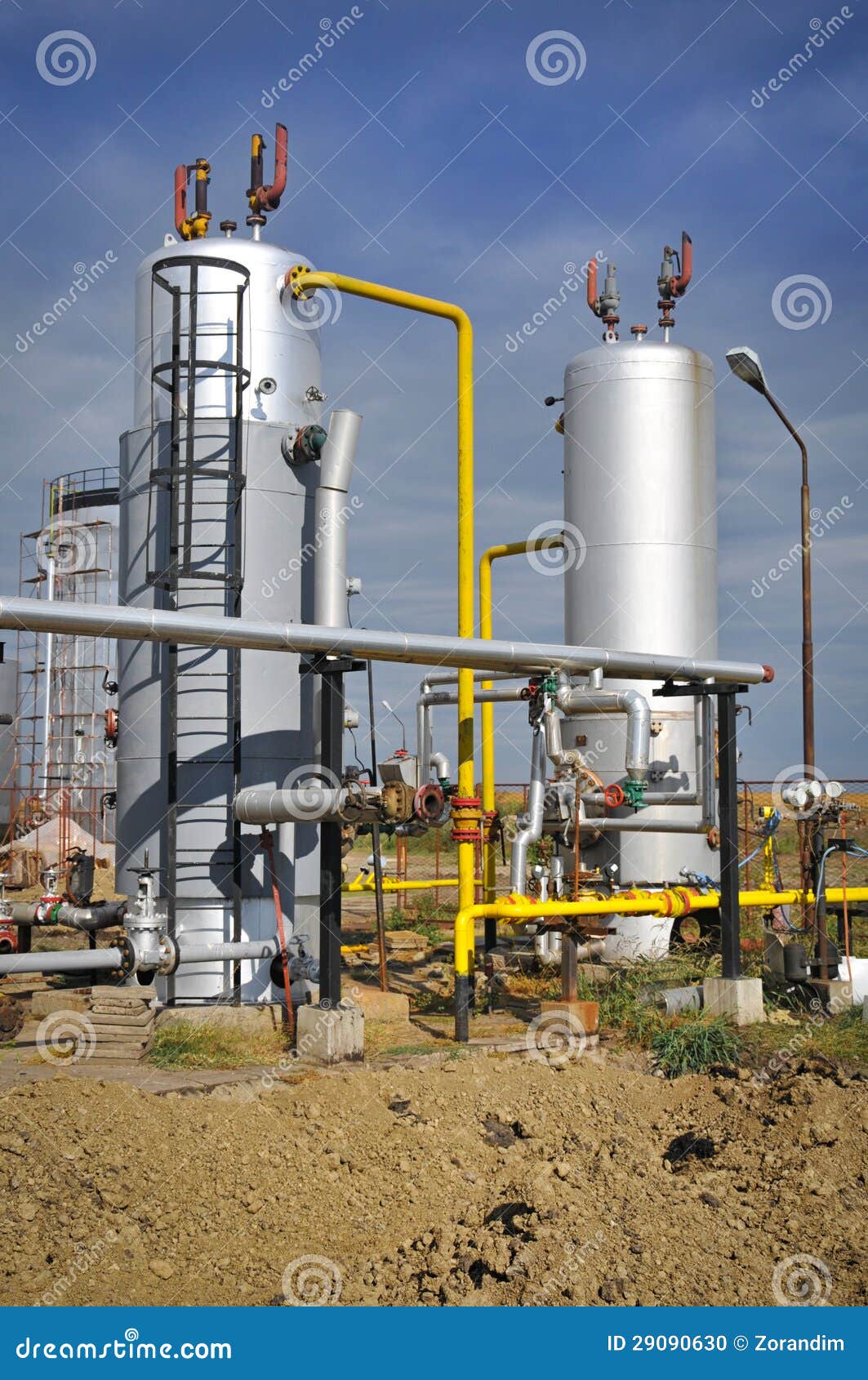 Oil and Gas Processing Plant Stock Photo - Image of industry, complex ...