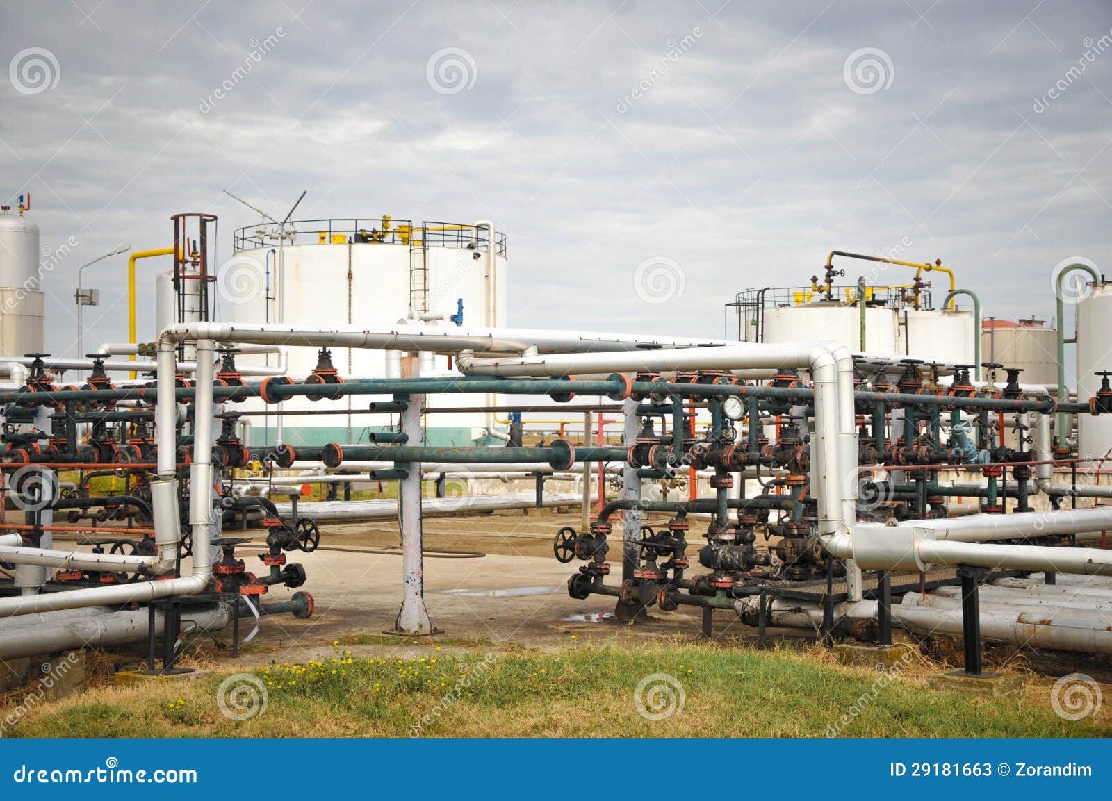 Oil and Gas Processing Plant Stock Image - Image of energy, natural ...