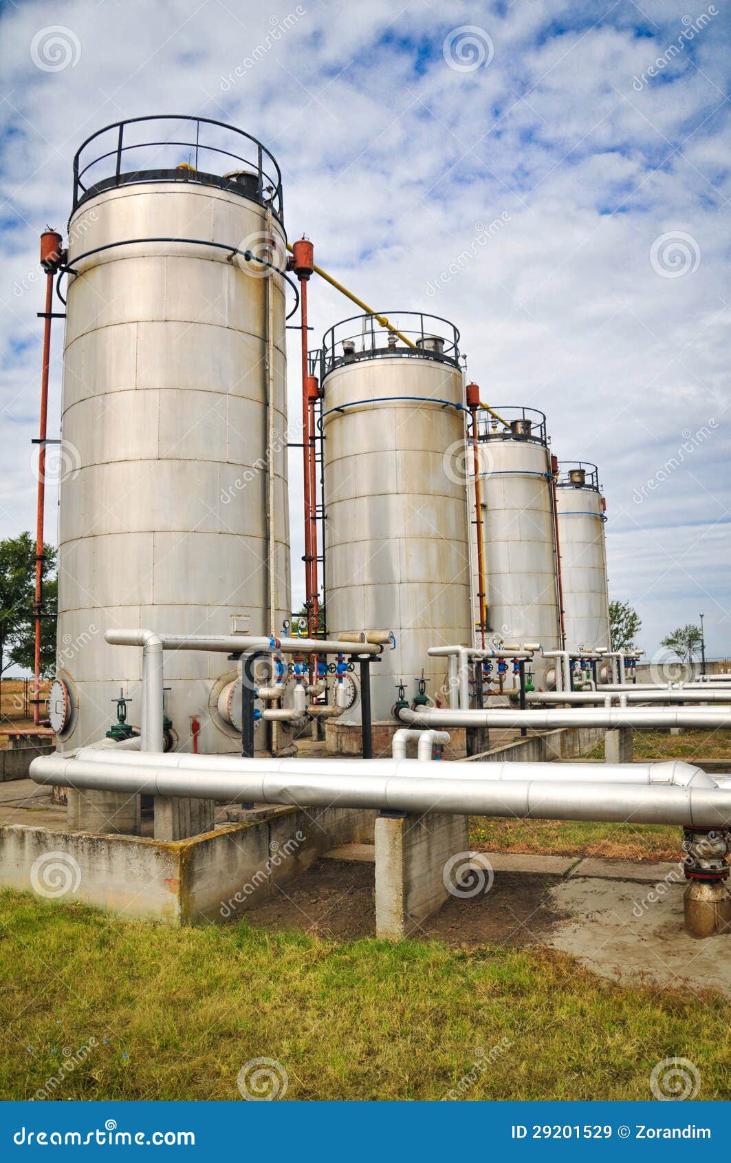 Oil and Gas Processing Plant Stock Image - Image of pipeline, boiler ...