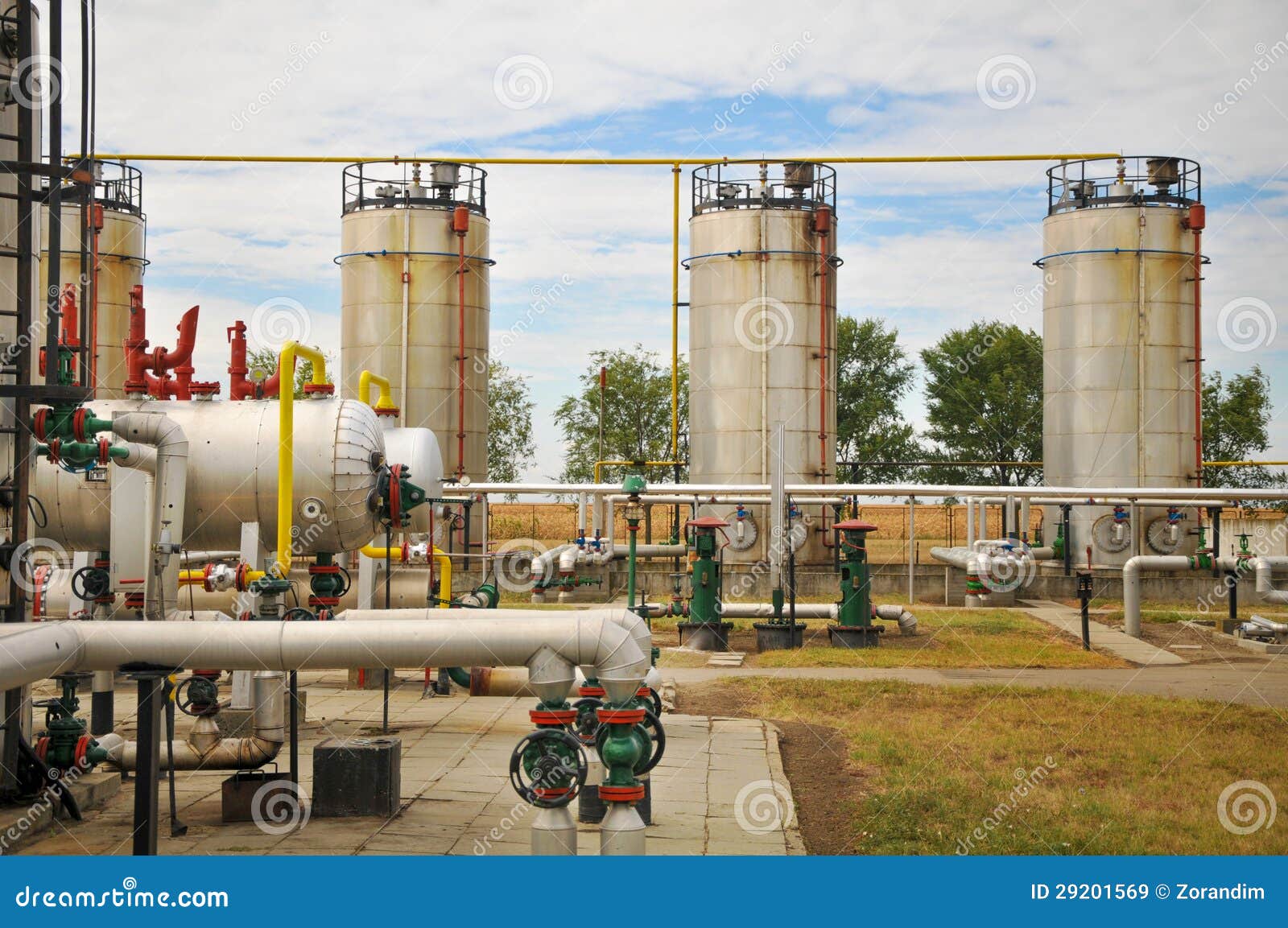 Oil and Gas Processing Plant Stock Image - Image of complex, chemical ...