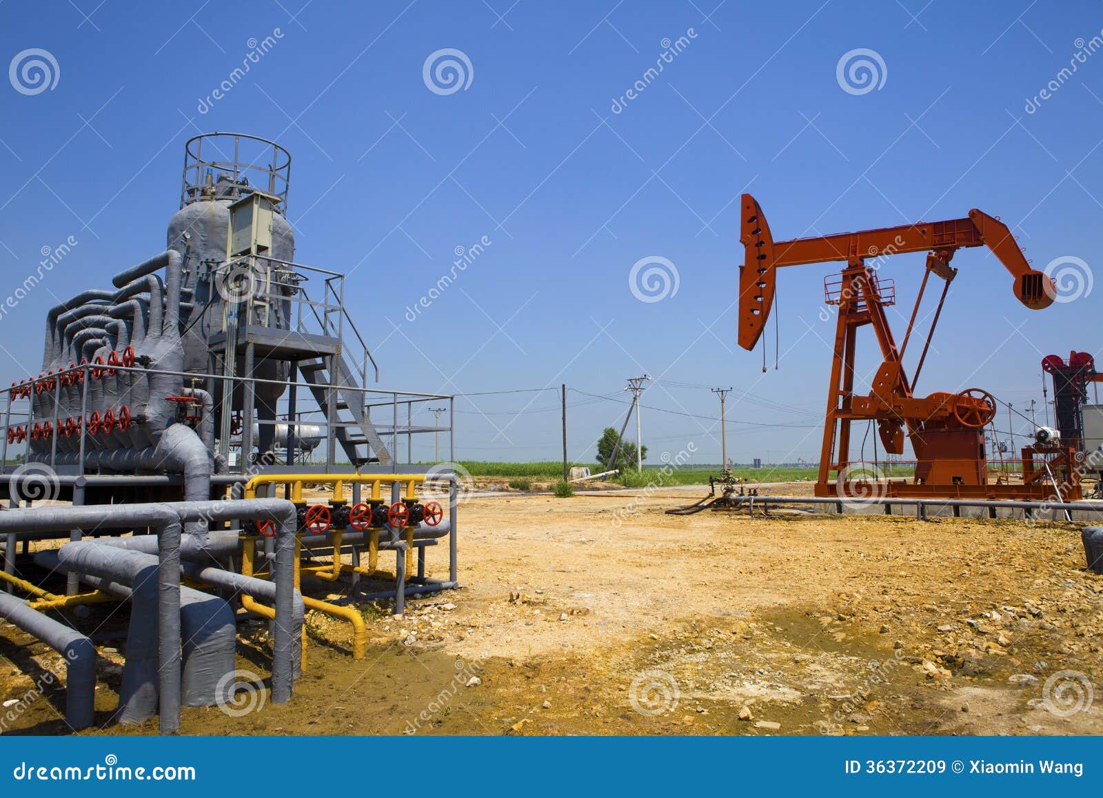 Oil and Gas Processing Plant Stock Image - Image of petroleum, gasoline ...