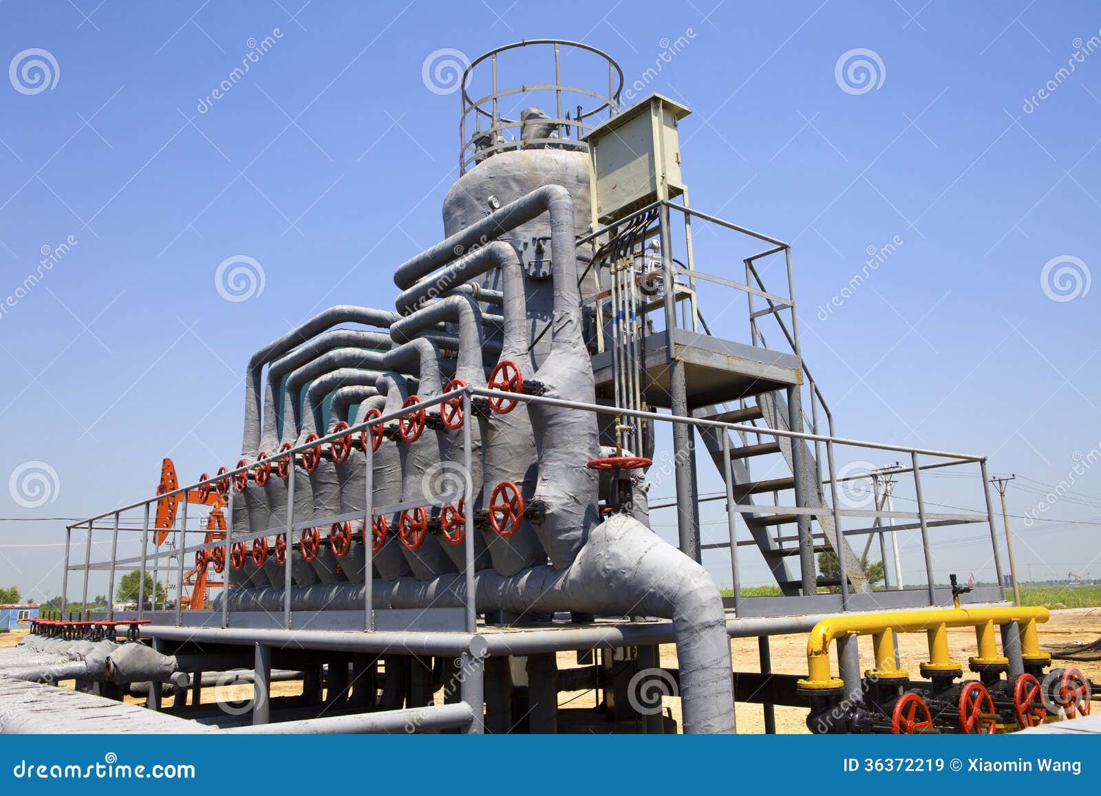 Oil and Gas Processing Plant Stock Image - Image of duct, energy: 36372219
