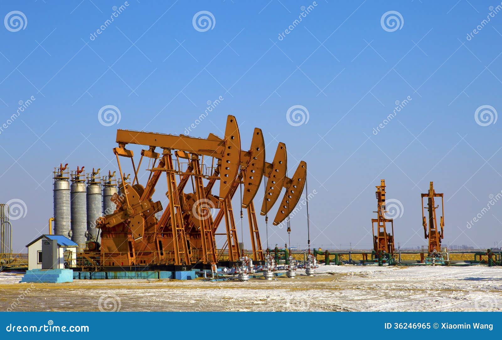 Oil and Gas Processing Plant Stock Image - Image of environment ...