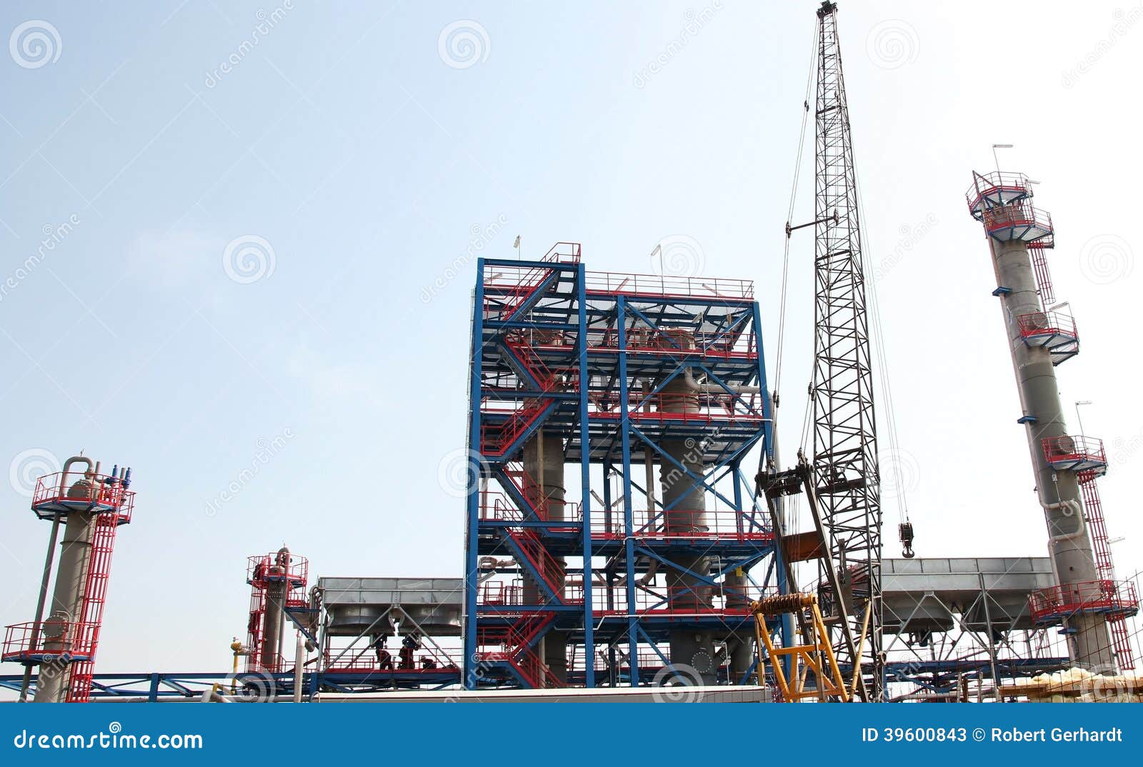 Oil and Gas Processing Plant Stock Image - Image of industry, plant ...