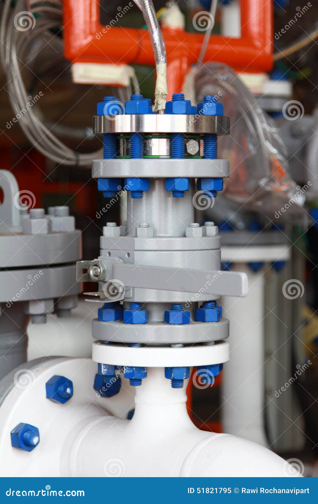 Oil and Gas Processing Plant with Valves Stock Image - Image of ...
