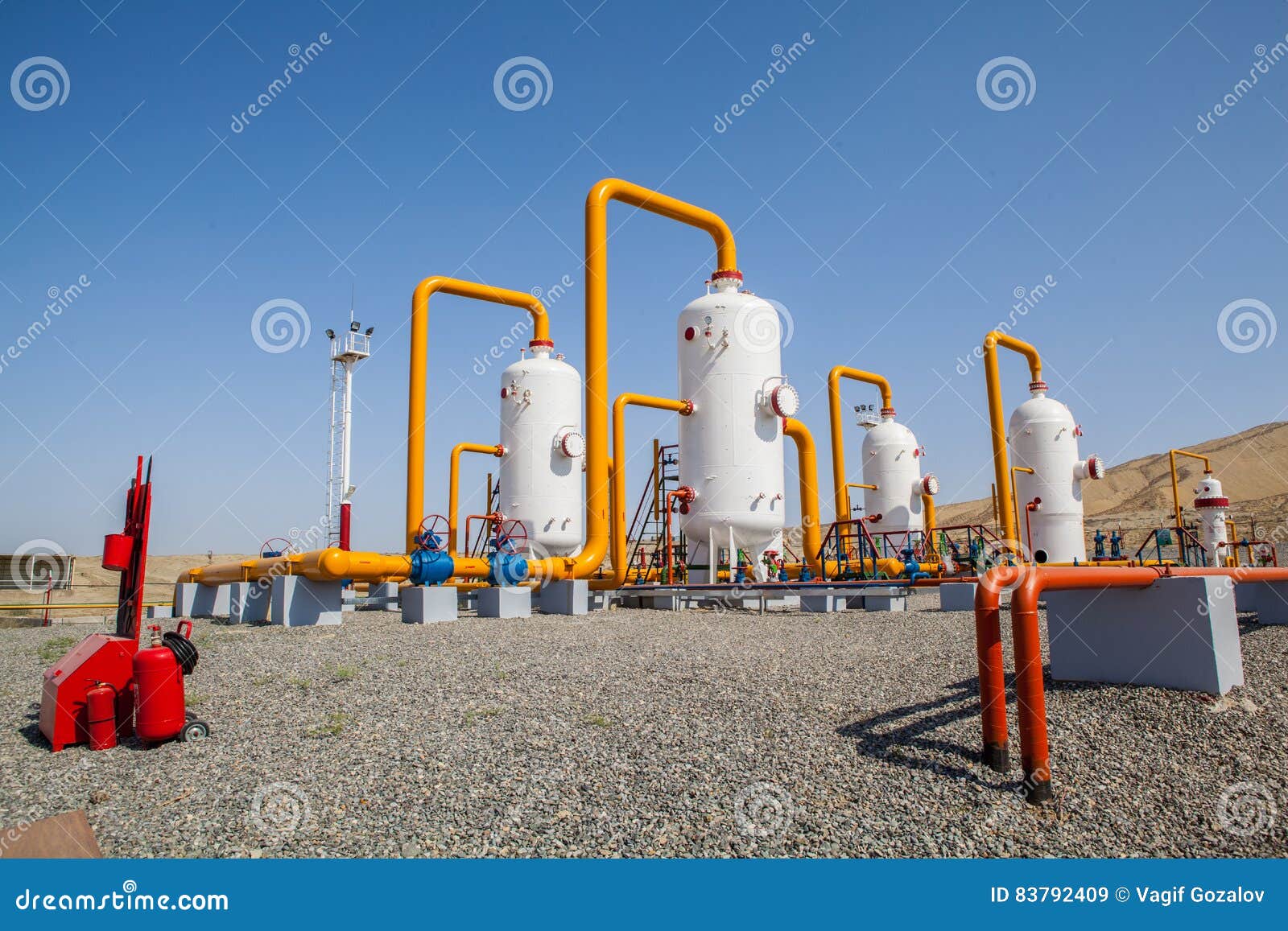 Oil and Gas Refinator Compressor Stock Image - Image of economy ...