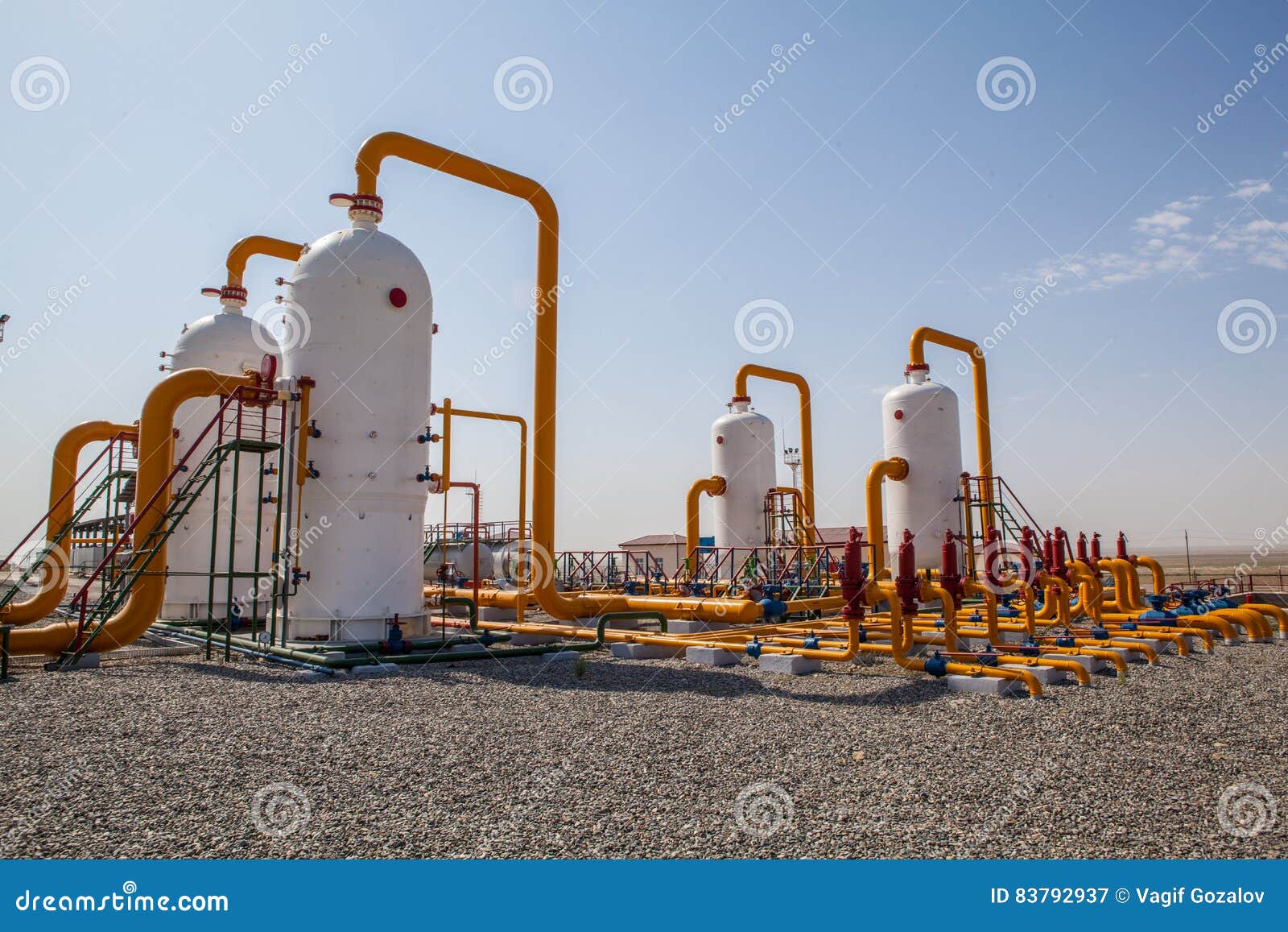 Oil and Gas Refinator Compressor Stock Image - Image of control ...