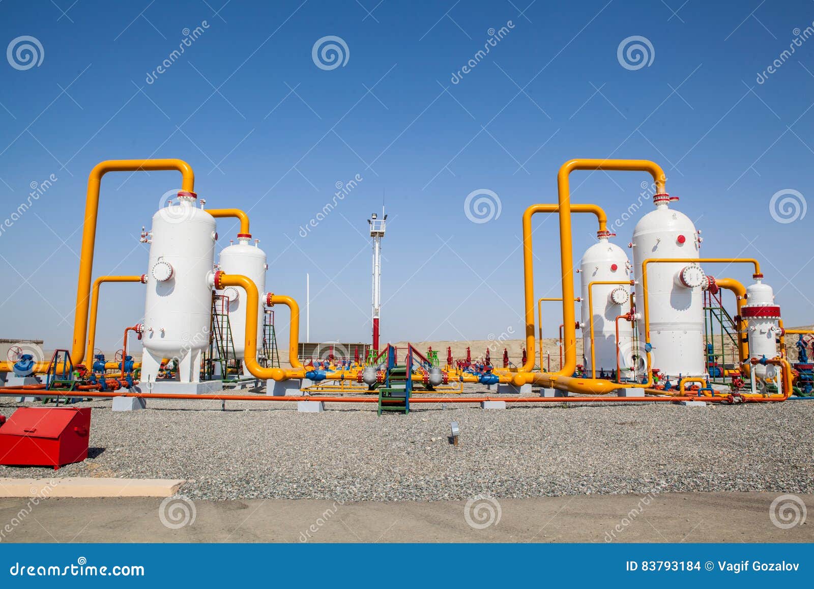 Oil and Gas Refinator Compressor Stock Photo - Image of platform ...