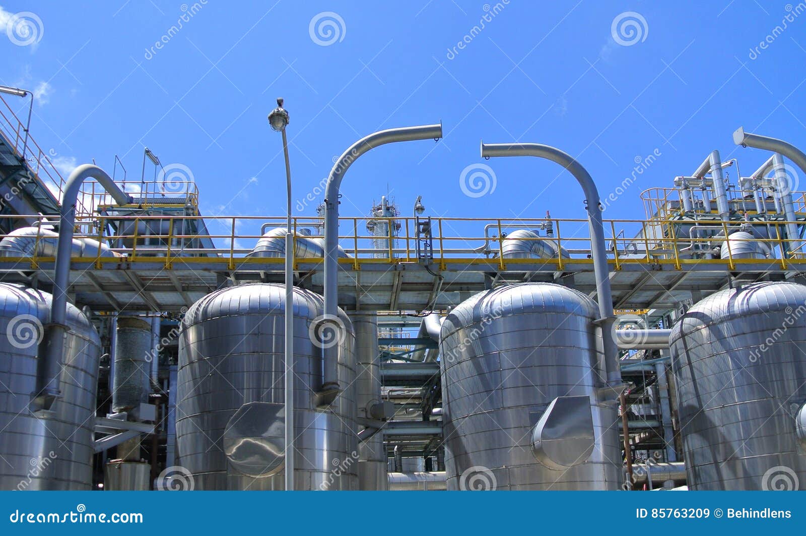 Oil and Gas Refinery Column Stock Image - Image of engineering ...