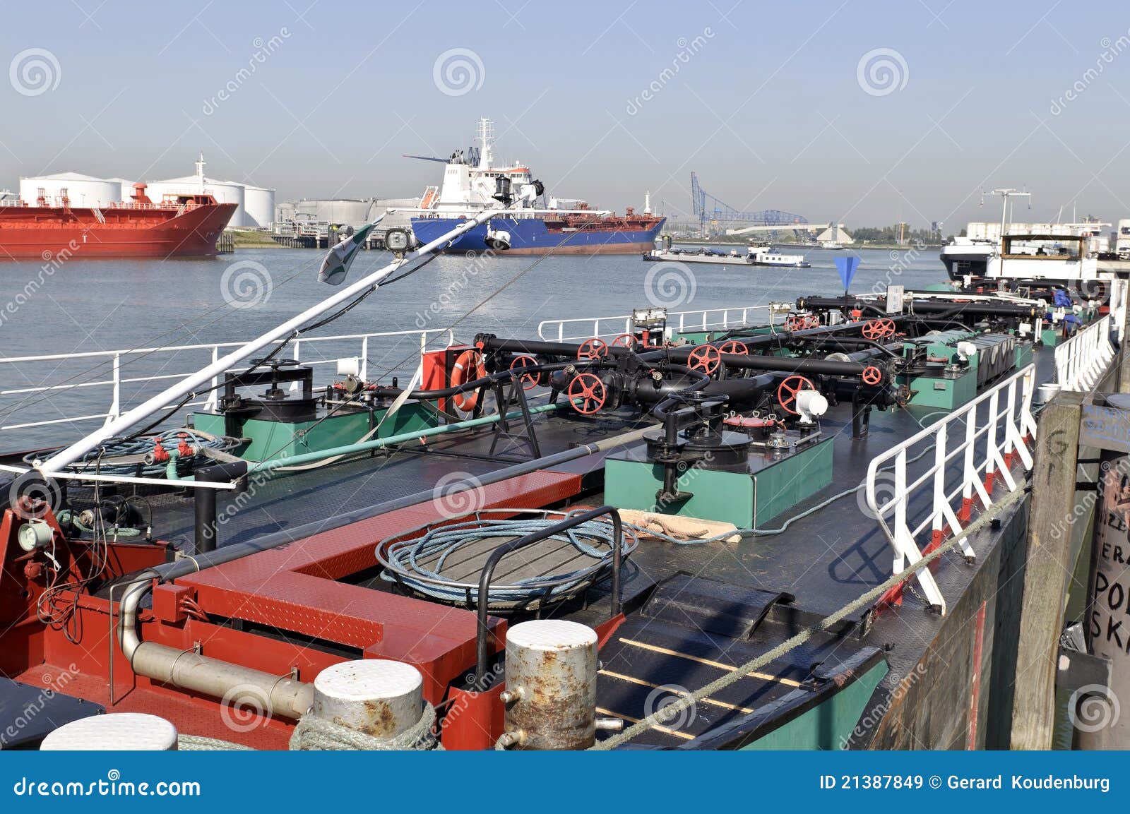Oil and Gas Ship in the Harbor Stock Image - Image of logistic ...