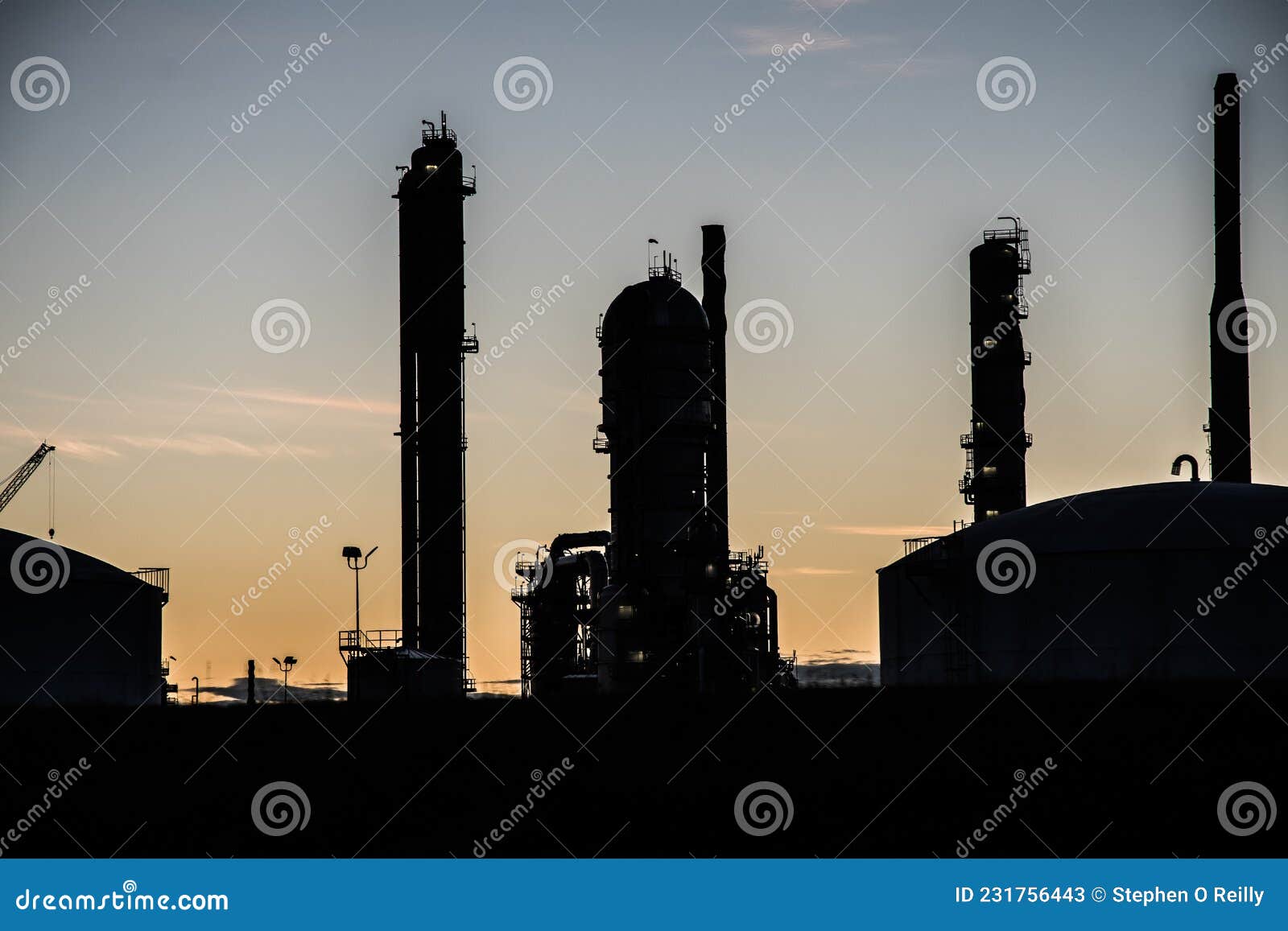 Oil and Gas stock image. Image of stacks, silhouette - 231756443