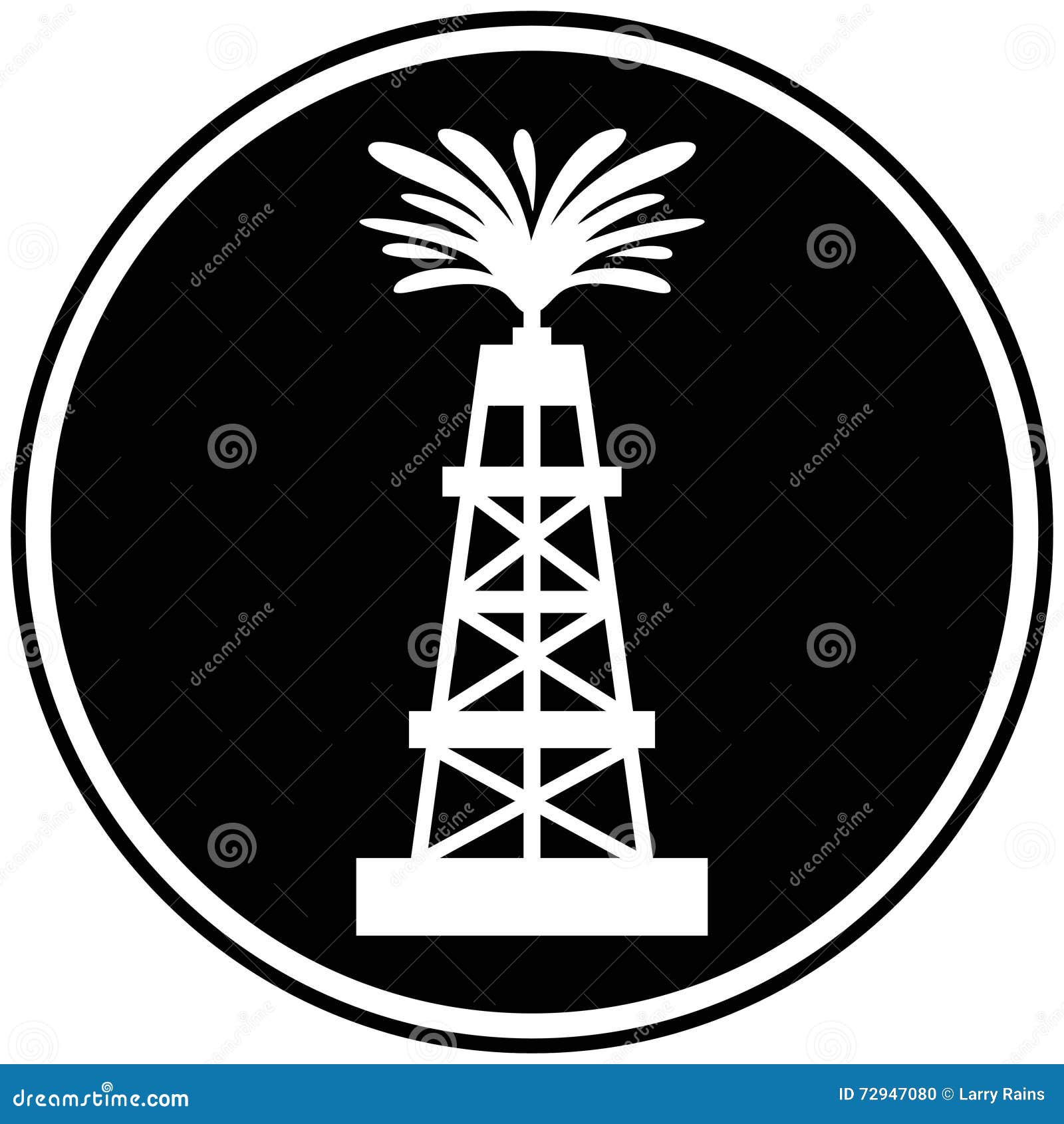 Oil Gusher Symbol stock vector. Illustration of dirt - 72947080