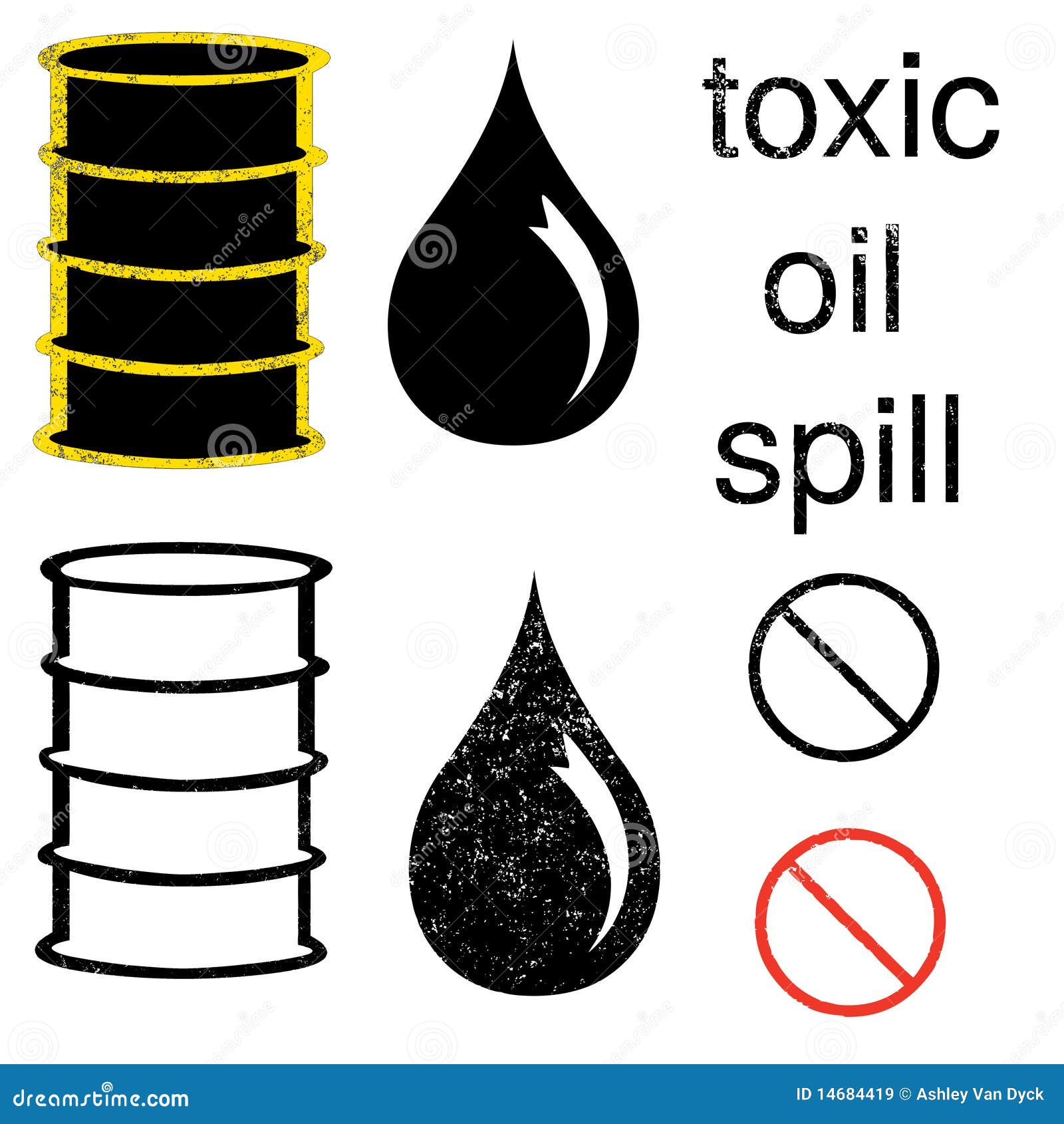 Oil Icon set stock vector. Illustration of type, environmental - 14684419