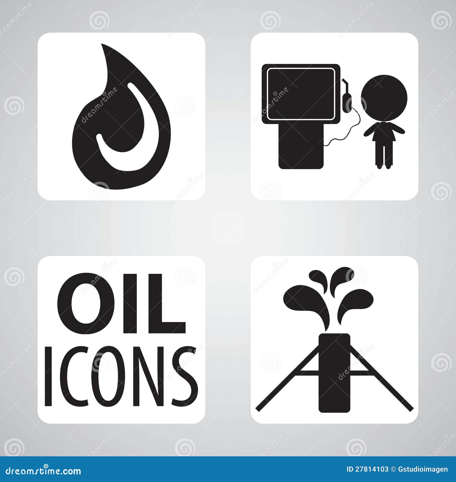 Oil Icons stock vector. Illustration of environmental - 27814103