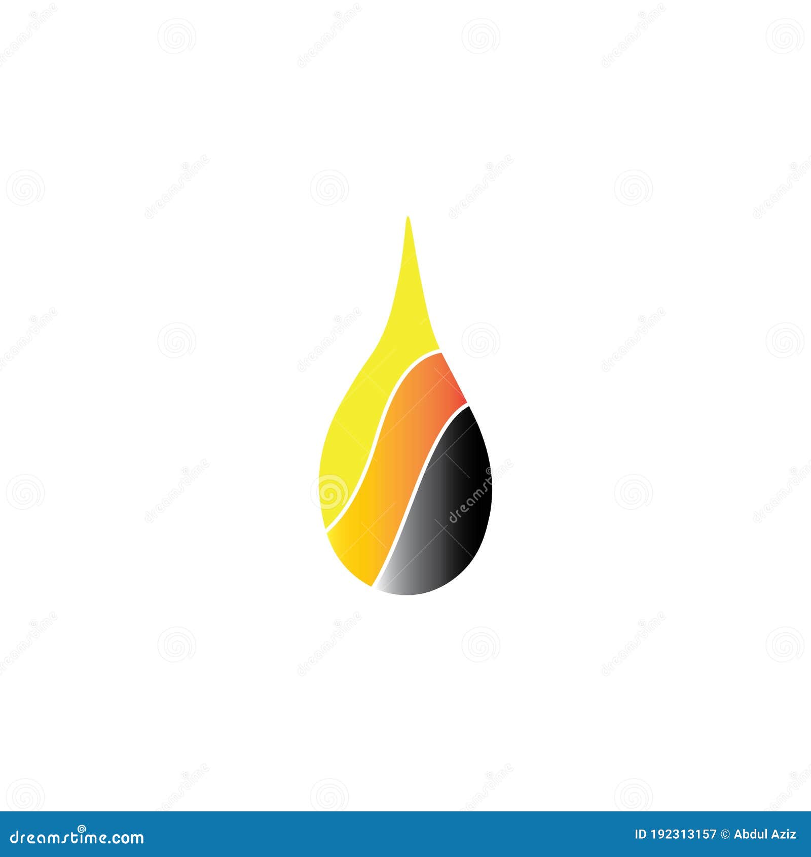 Oil Illustration Icon Logo Vector Stock Vector - Illustration of flame ...