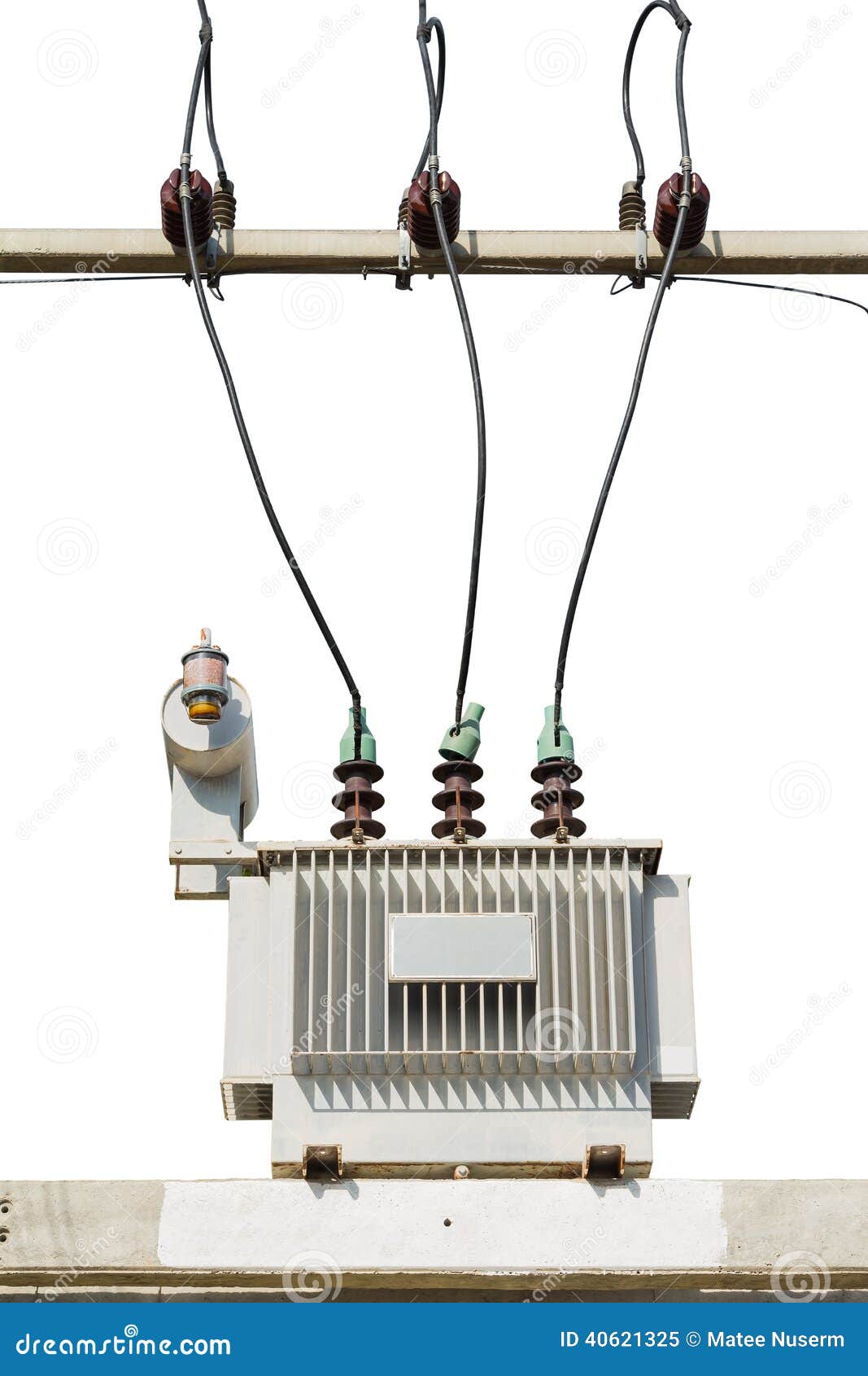 Oil immersed transformer stock image. Image of platform - 40621325