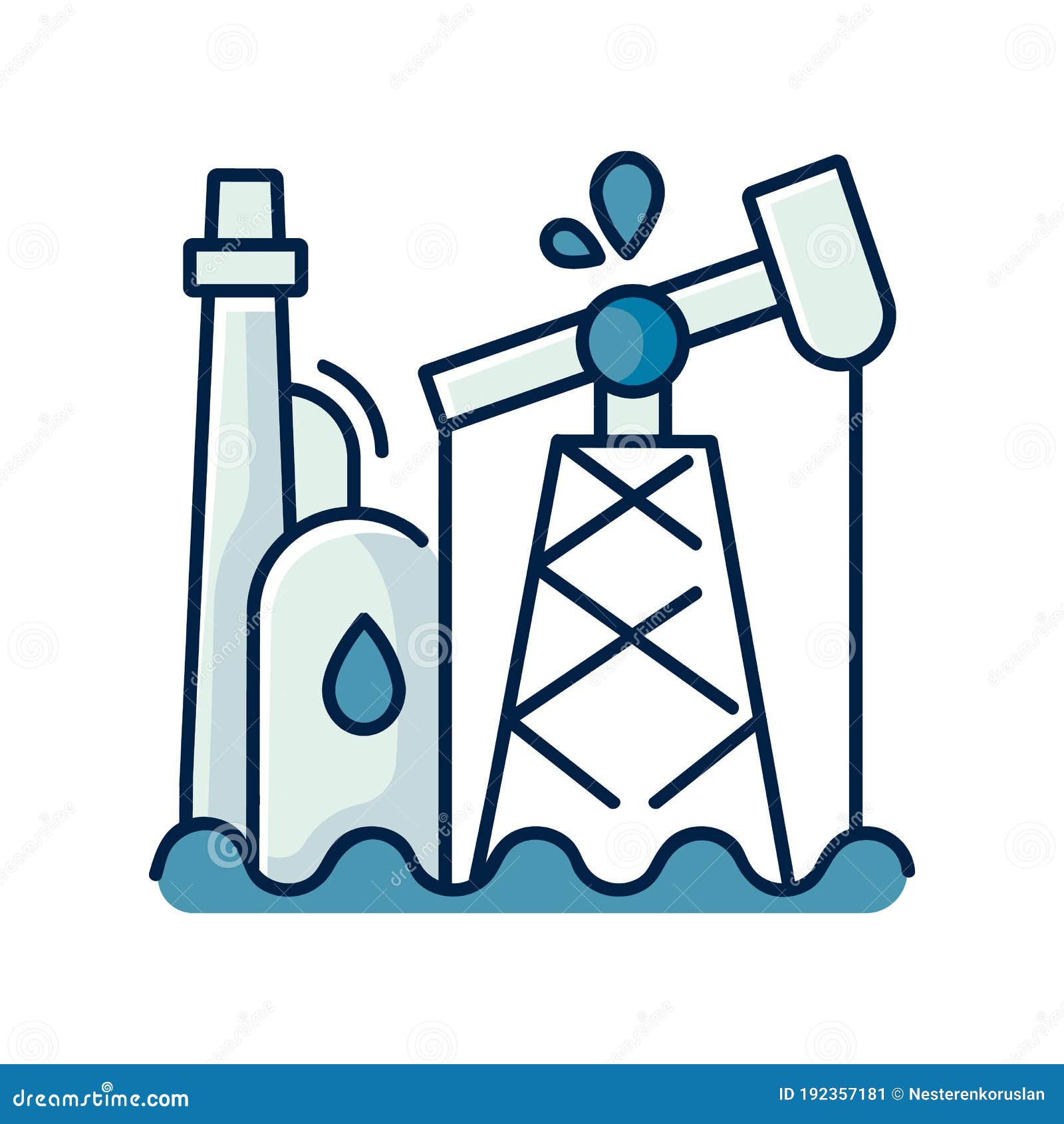 Two Color Fossil Fuels Vector Icon From Industry Concept. Isolated Blue ... Two Color Fossil Fuels Vector Icon From Industry Concept. Isolated Blue ...