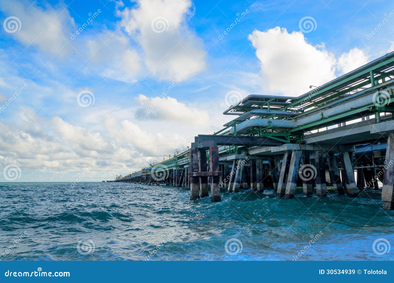 Oil jetty stock image. Image of industry, jetty, carrying - 30534939