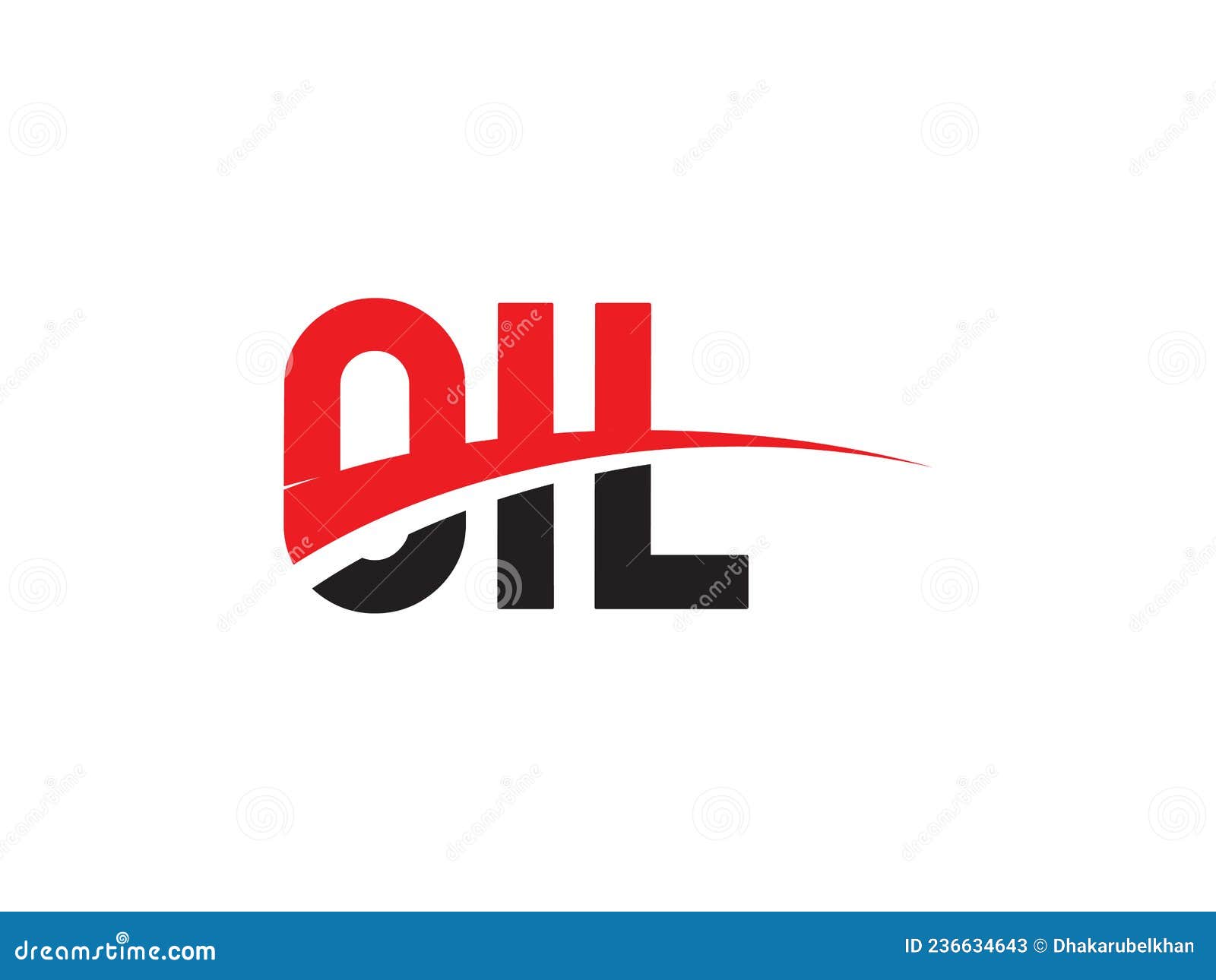 OIL Letter Initial Logo Design Vector Illustration Stock Vector ...