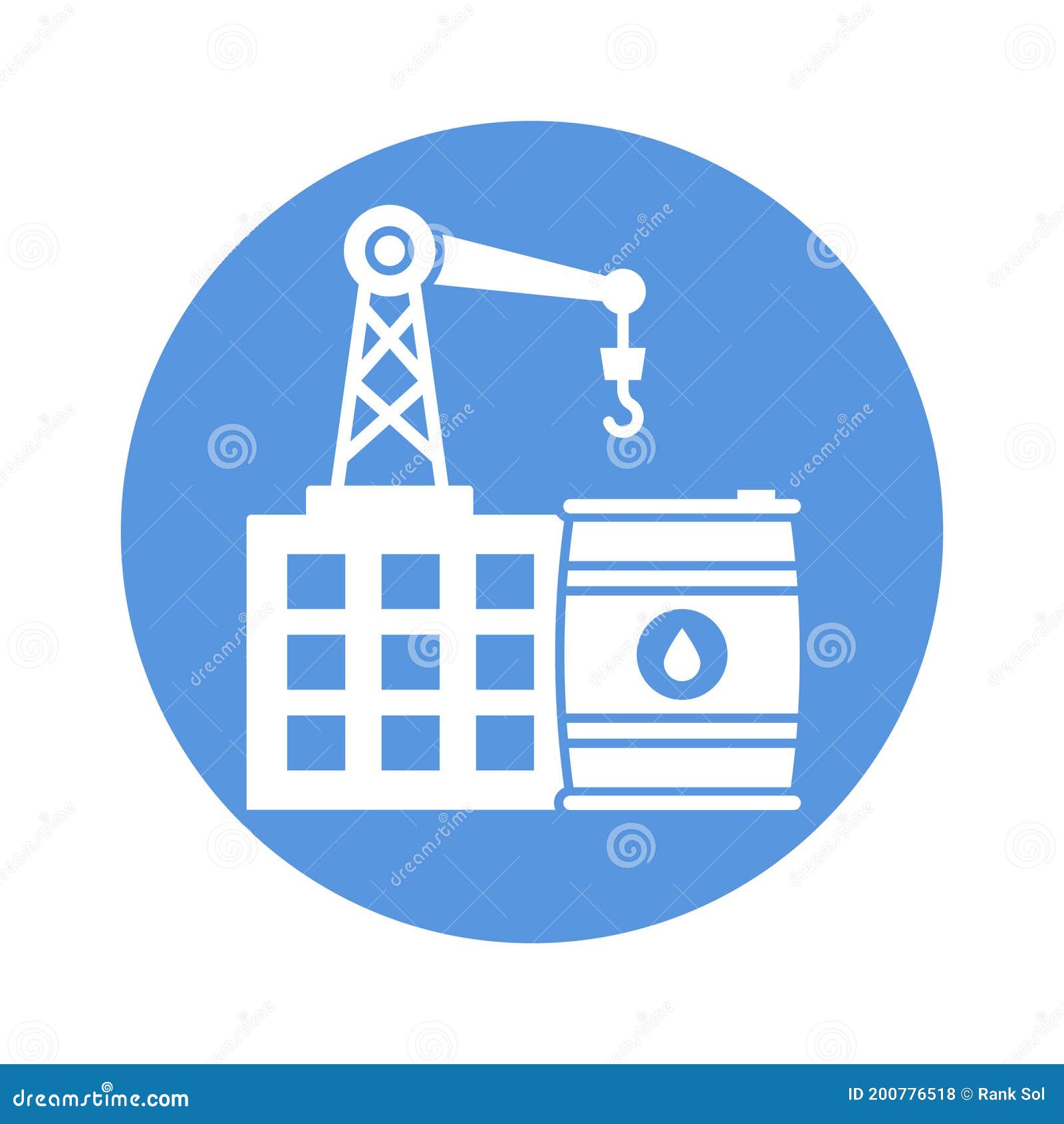 Oil Lifter Vector Icon Which Can Easily Modify or Edit Stock Vector ...