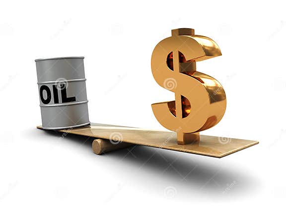 Oil and money stock illustration. Illustration of white - 8321174