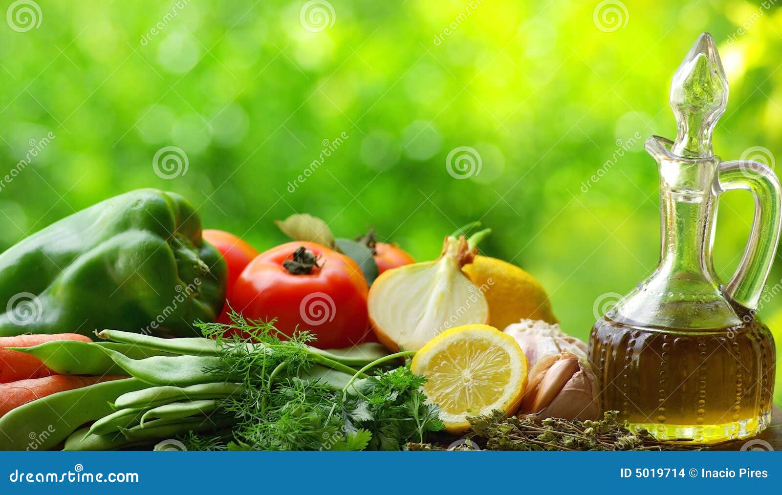Oil Olive and condiments. stock photo. Image of diet, health - 5019714