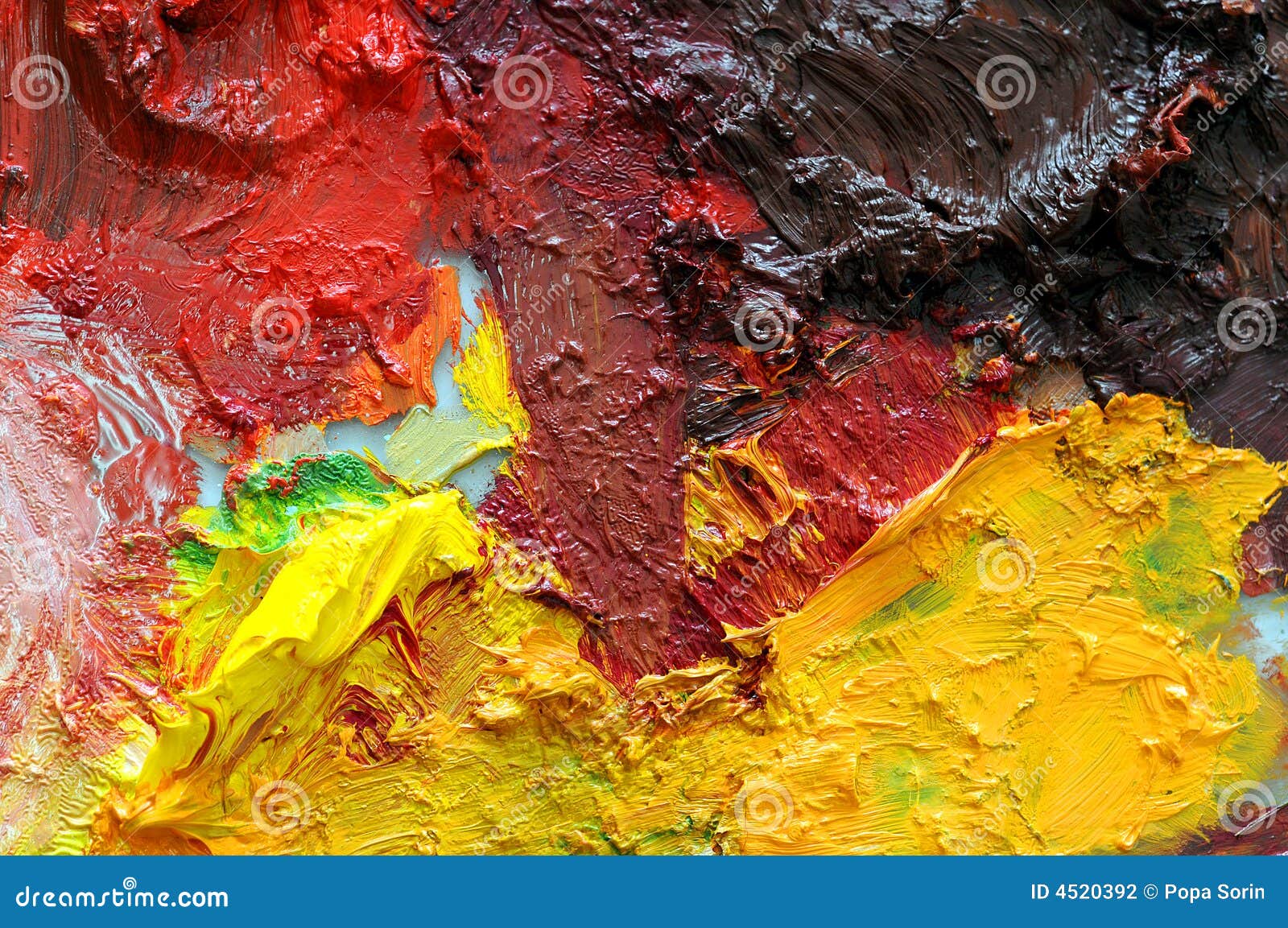 Oil paint stock photo. Image of artist, paint, abstract - 4520392