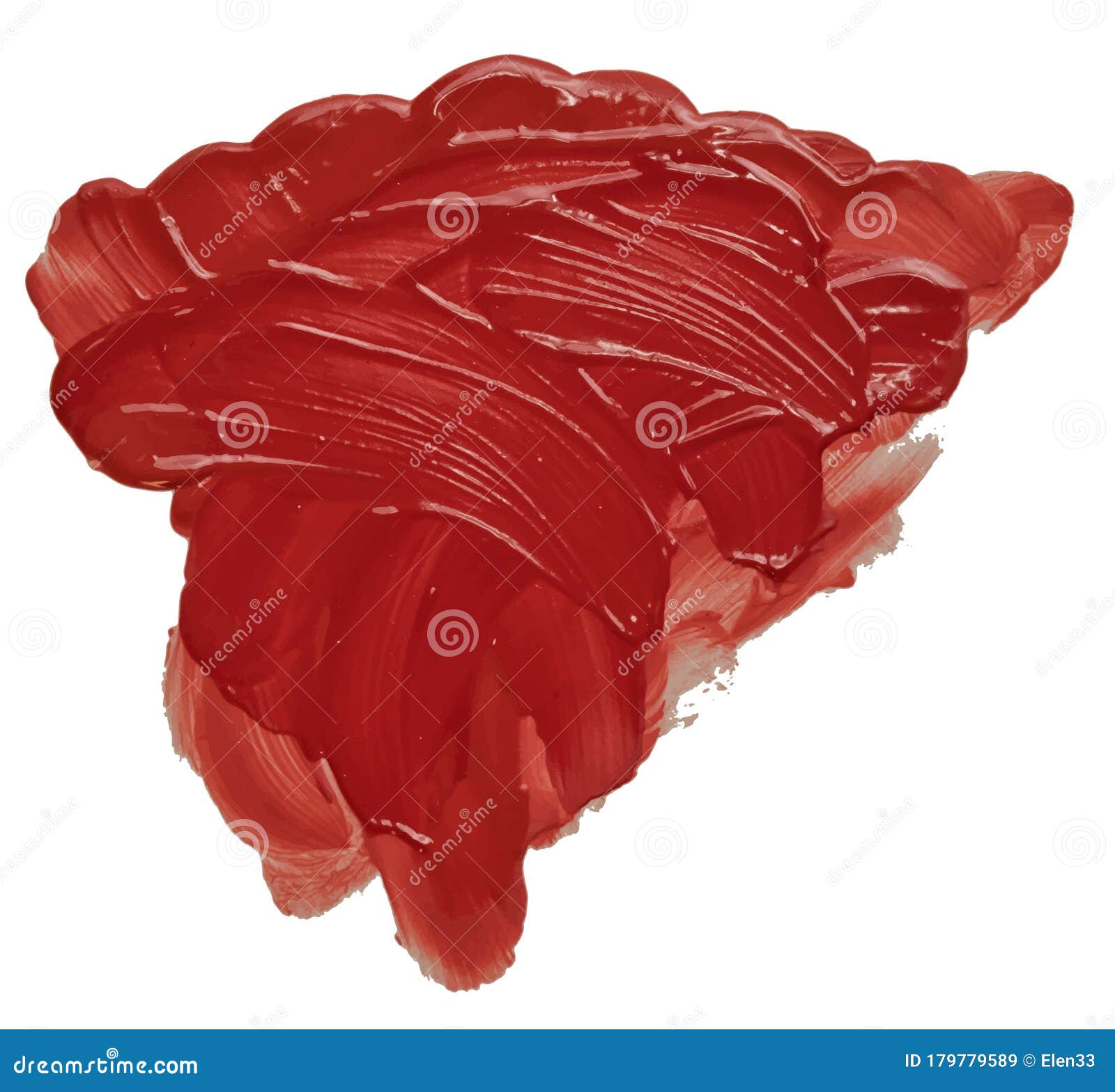 Oil Paint Abstract Red Triangular Pattern. Stock Vector - Illustration ...