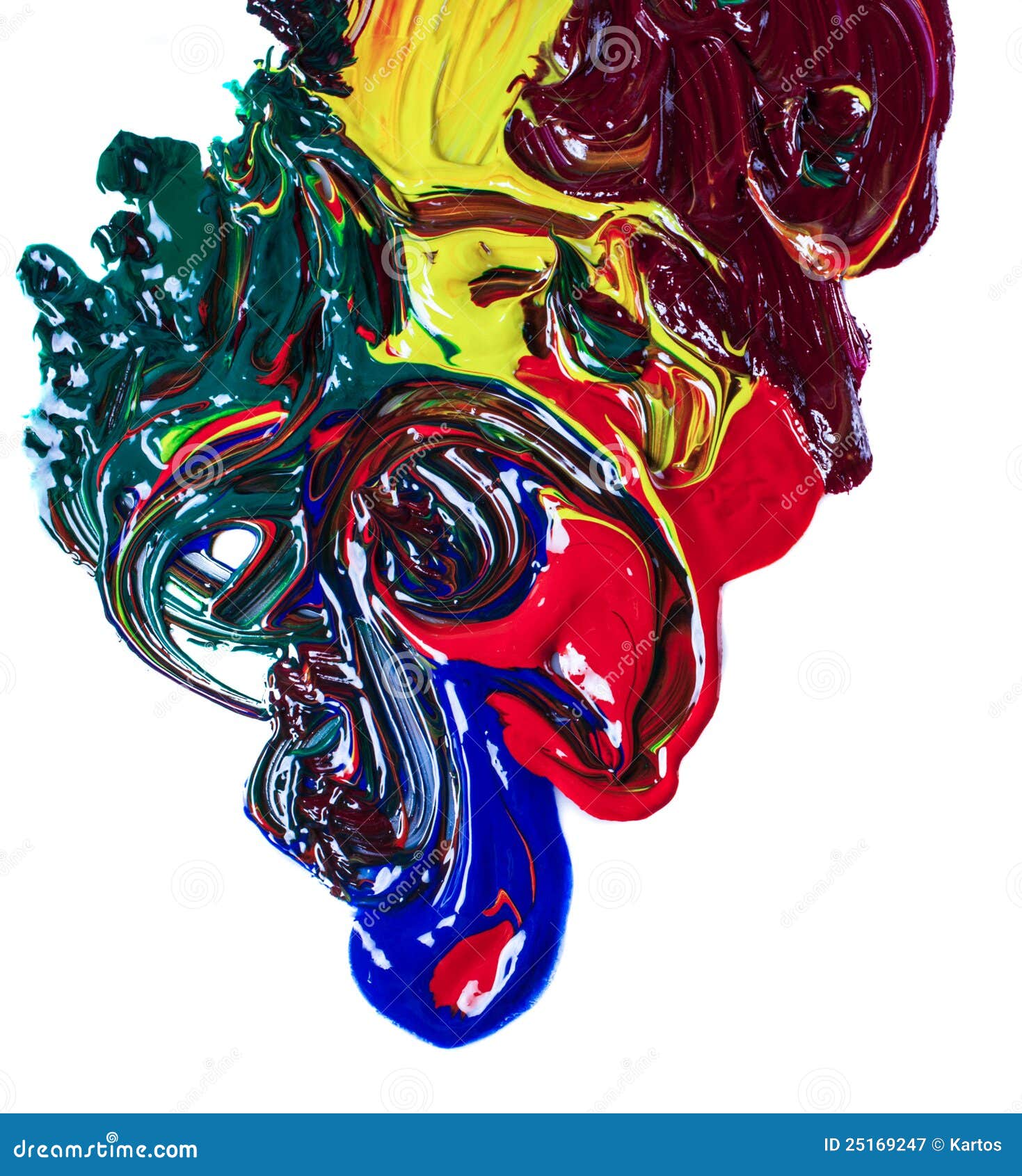 Oil paint isolated stock image. Image of composition - 25169247