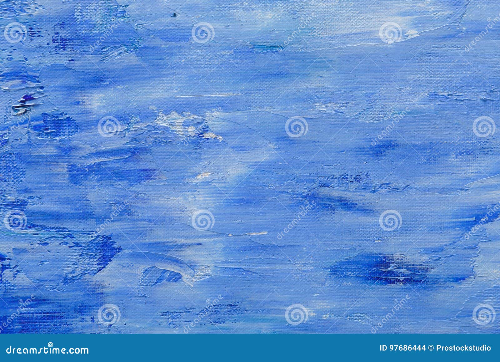 Oil Paint Texture, Abstract Blue Background Stock Photo - Image of ...
