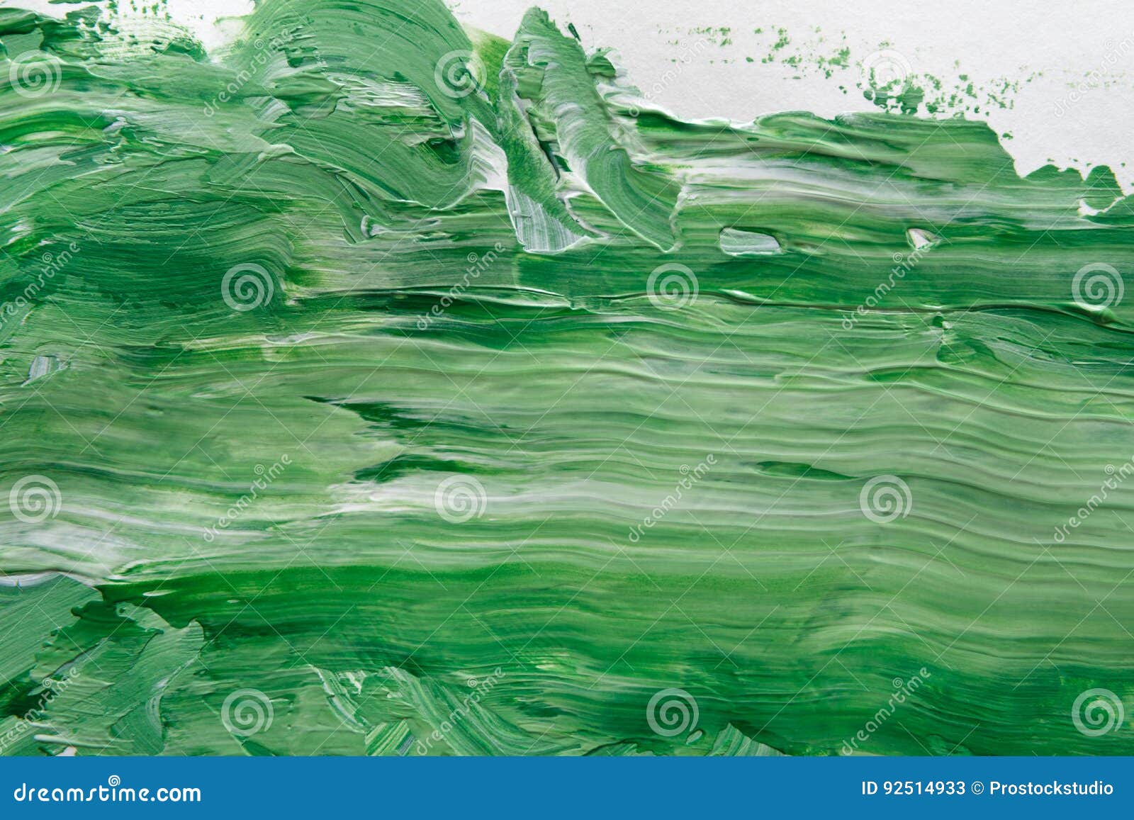 Oil Paint Texture, Abstract Green Background Stock Illustration ...