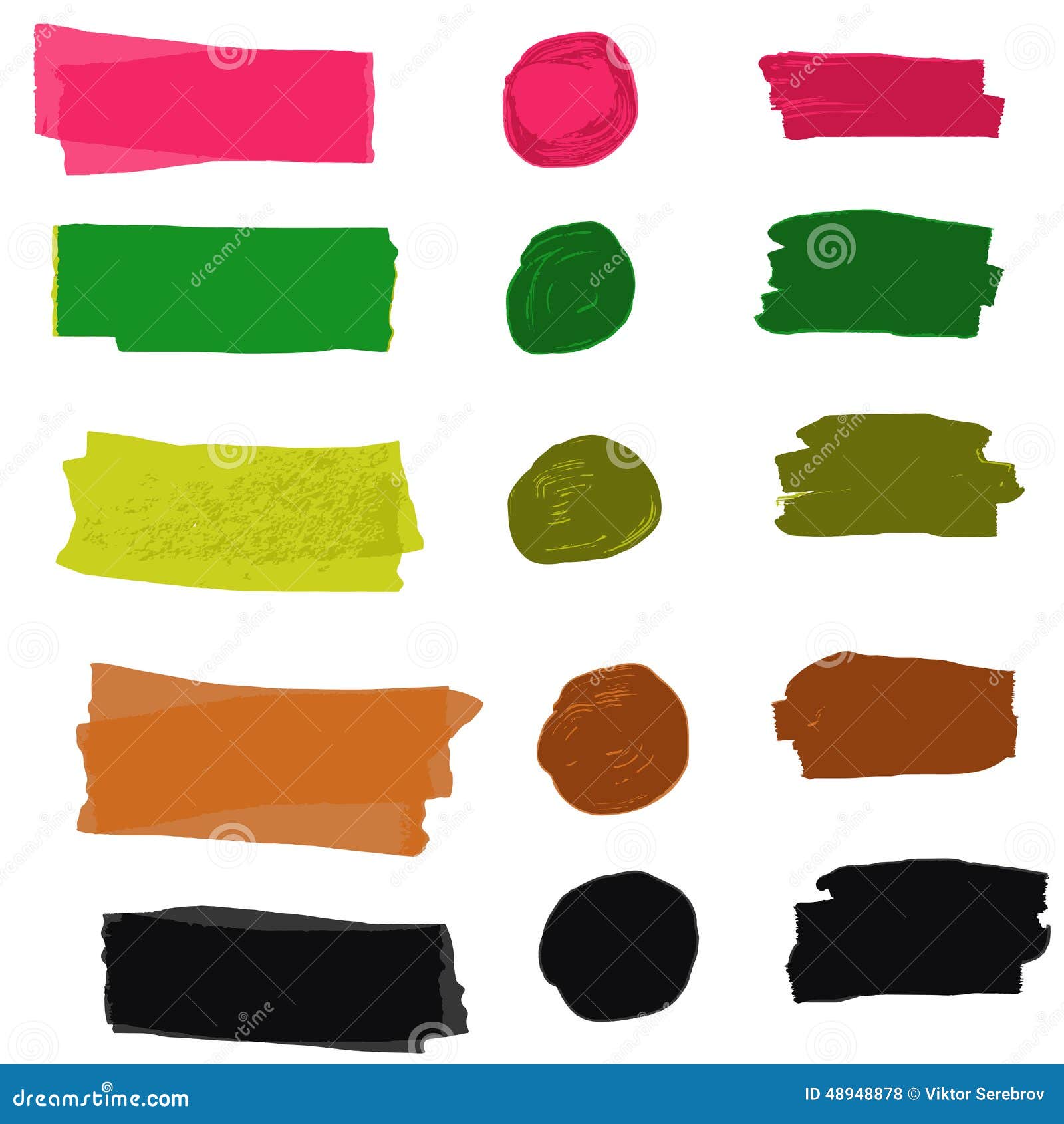 Oil paint stock vector. Illustration of spotted, vector - 48948878