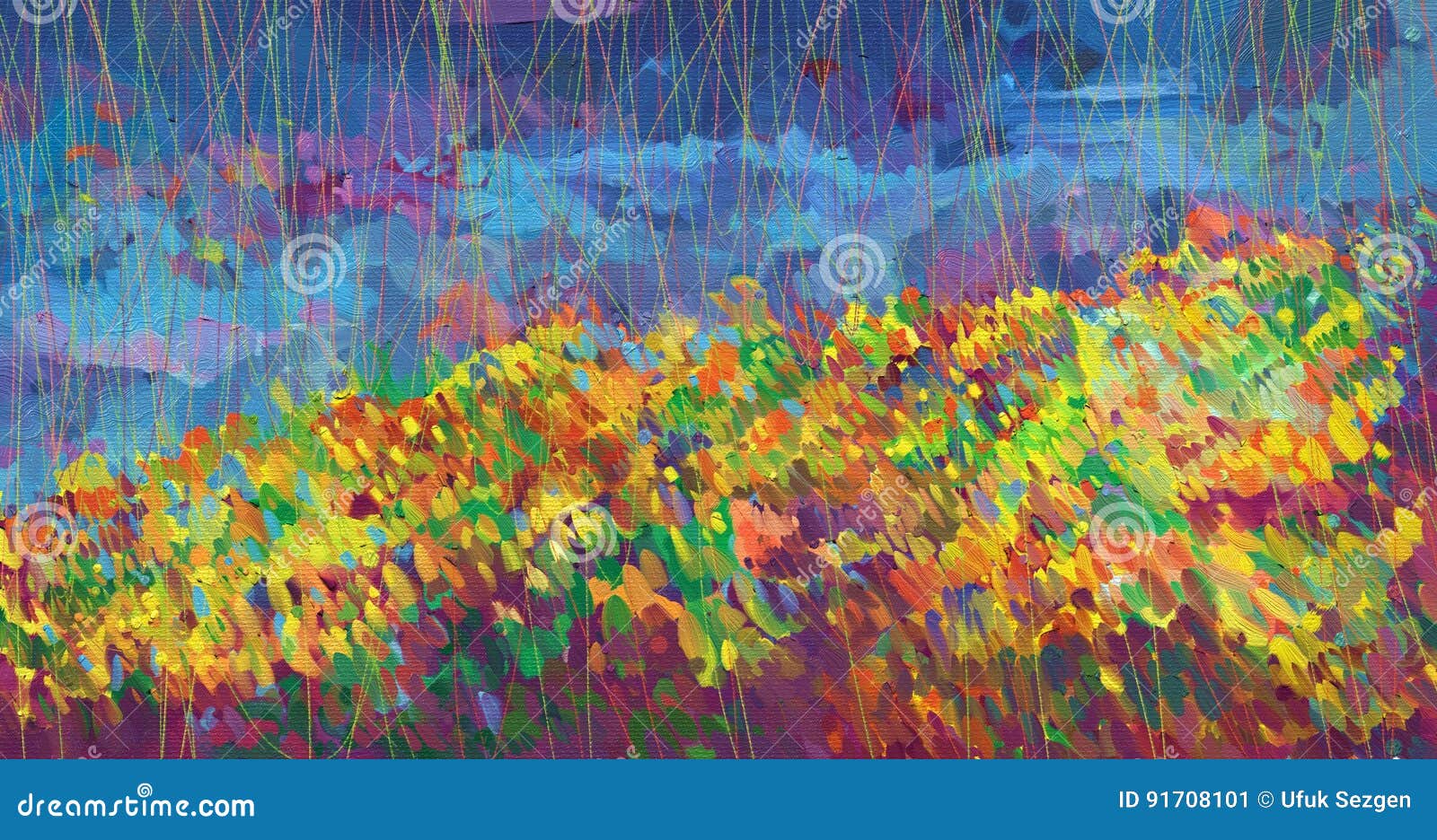 Oil Painting Abstract Style Artwork On Canvas Royalty-Free Stock Photo ...