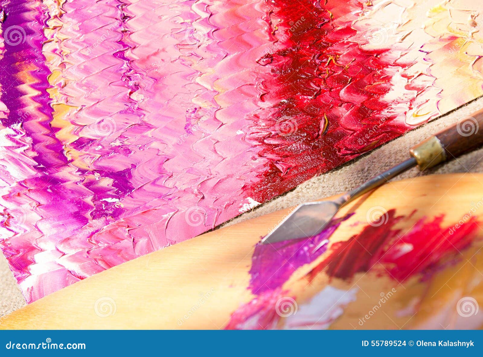 Oil Painting on Canvas, Patterns, Abstract Stock Photo - Image of ...