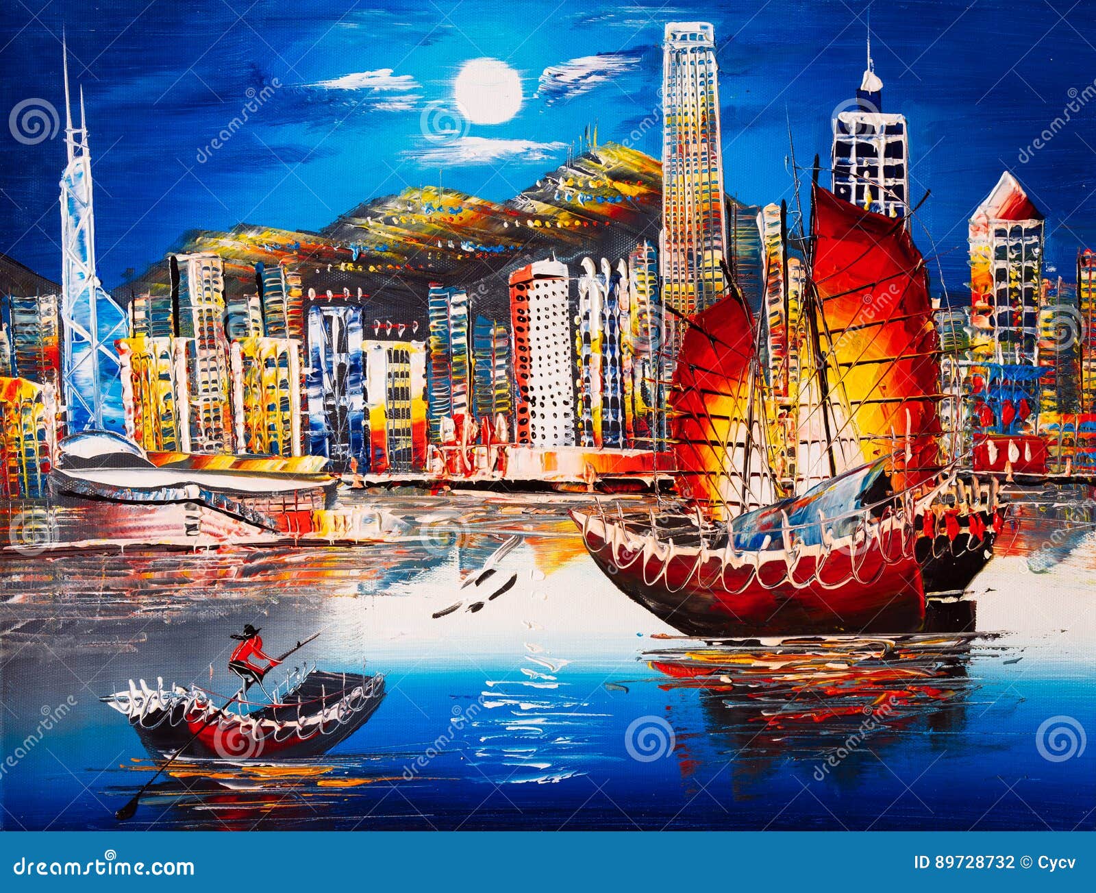 Oil Painting - Victoria Harbor, Hong Kong Stock Photo - Image of urban ... Oil Painting - Victoria Harbor, Hong Kong Stock Photo - Image of urban ...