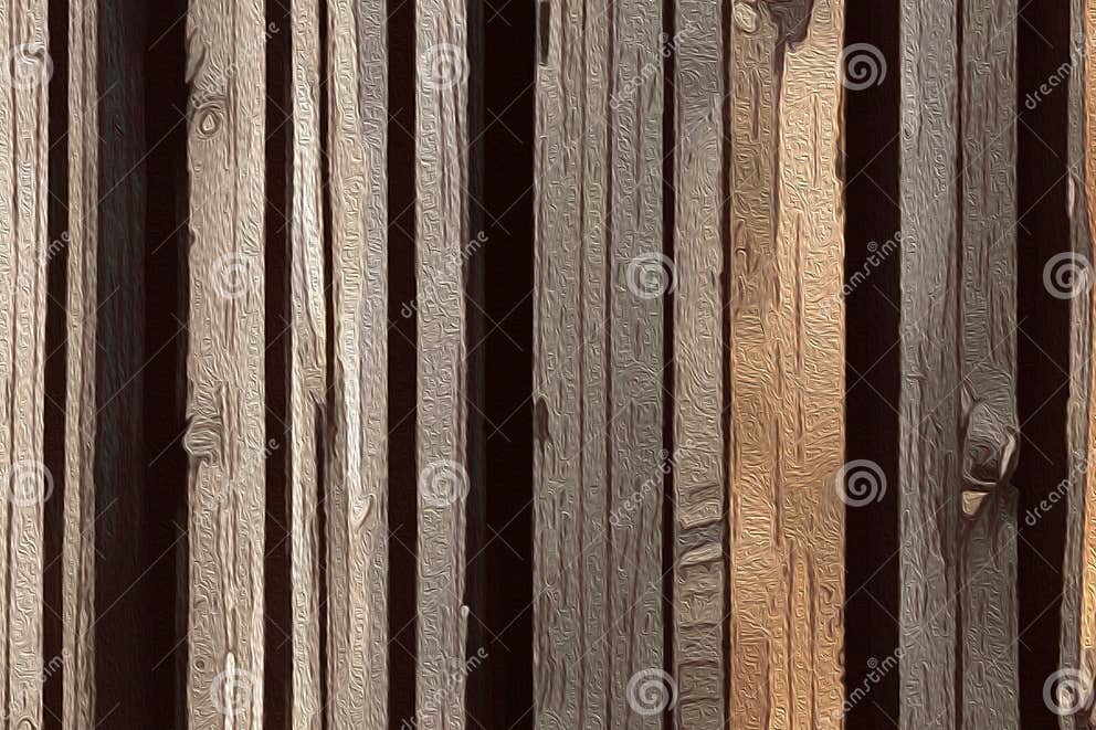 Oil Painting . Wood Structure Pattern Stock Illustration - Illustration ...