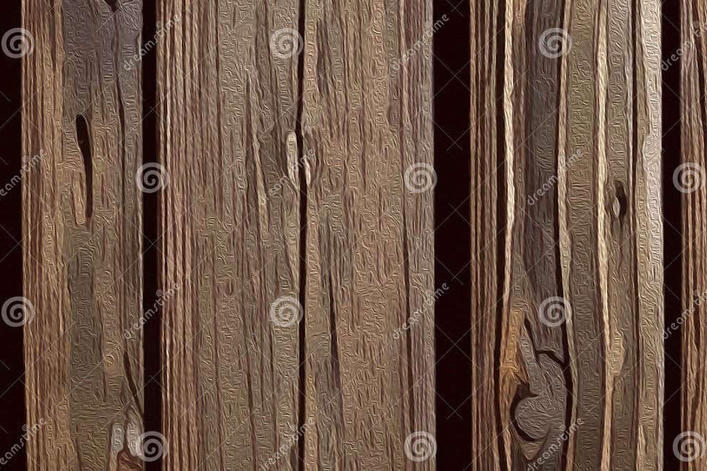 Oil Painting . Wood Structure Pattern Stock Illustration - Illustration ...
